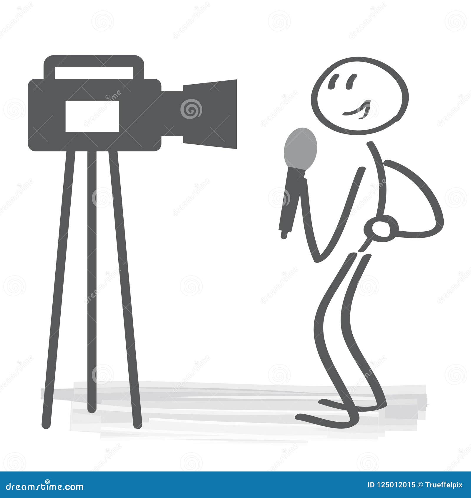 Broadcasting Journalist Vector Illustration Concept Stock Vector ...