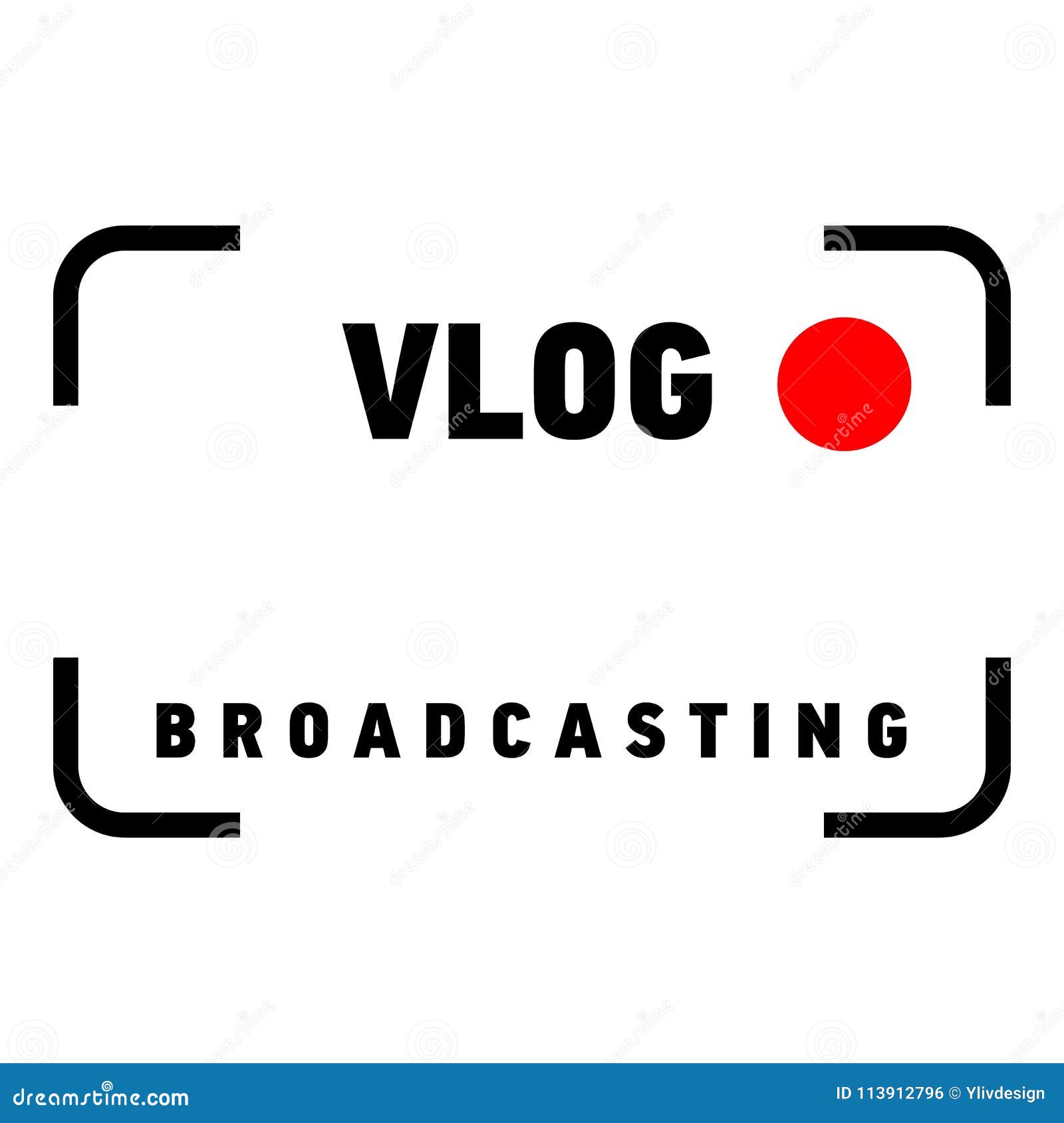 Broadcasting Logo, Flat Style Stock Vector - Illustration of publish ...