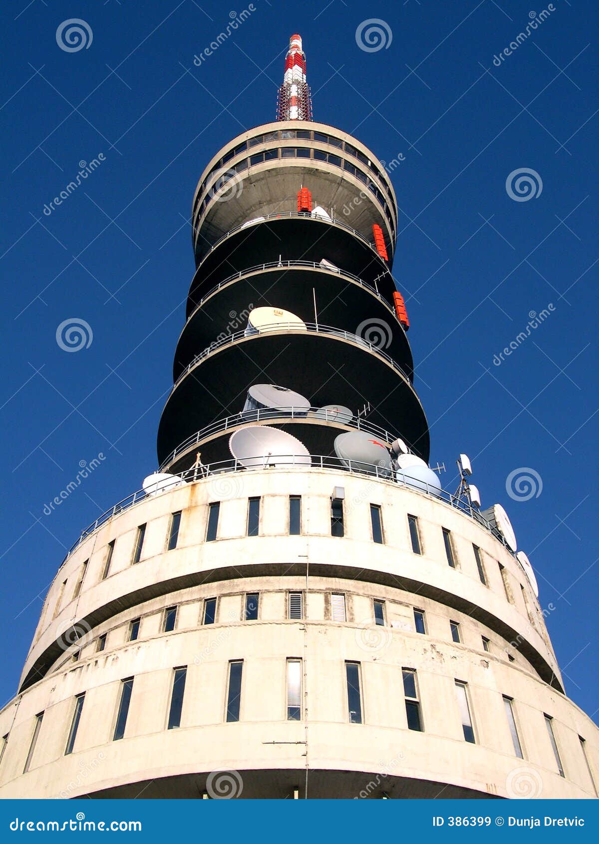 Broadcasting tower stock image. Image of telephone, aerial - 386399