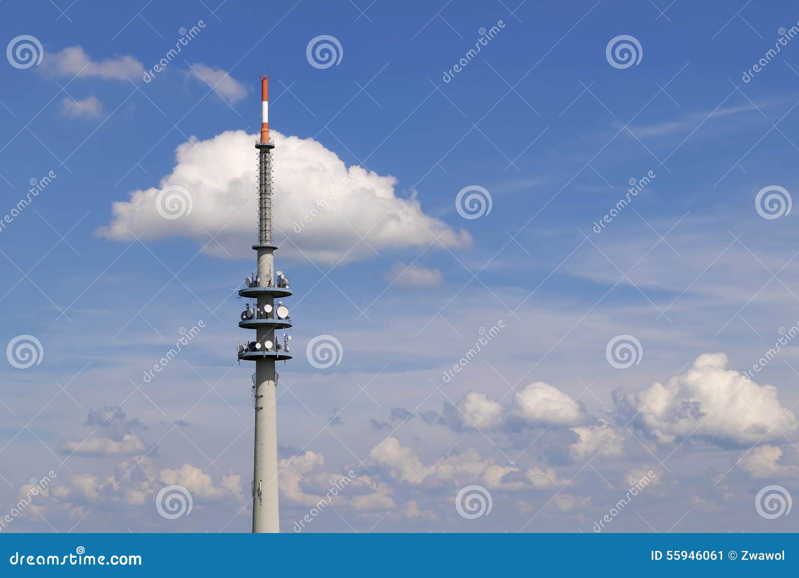 Broadcasting Tower stock image. Image of industry, business - 55946061