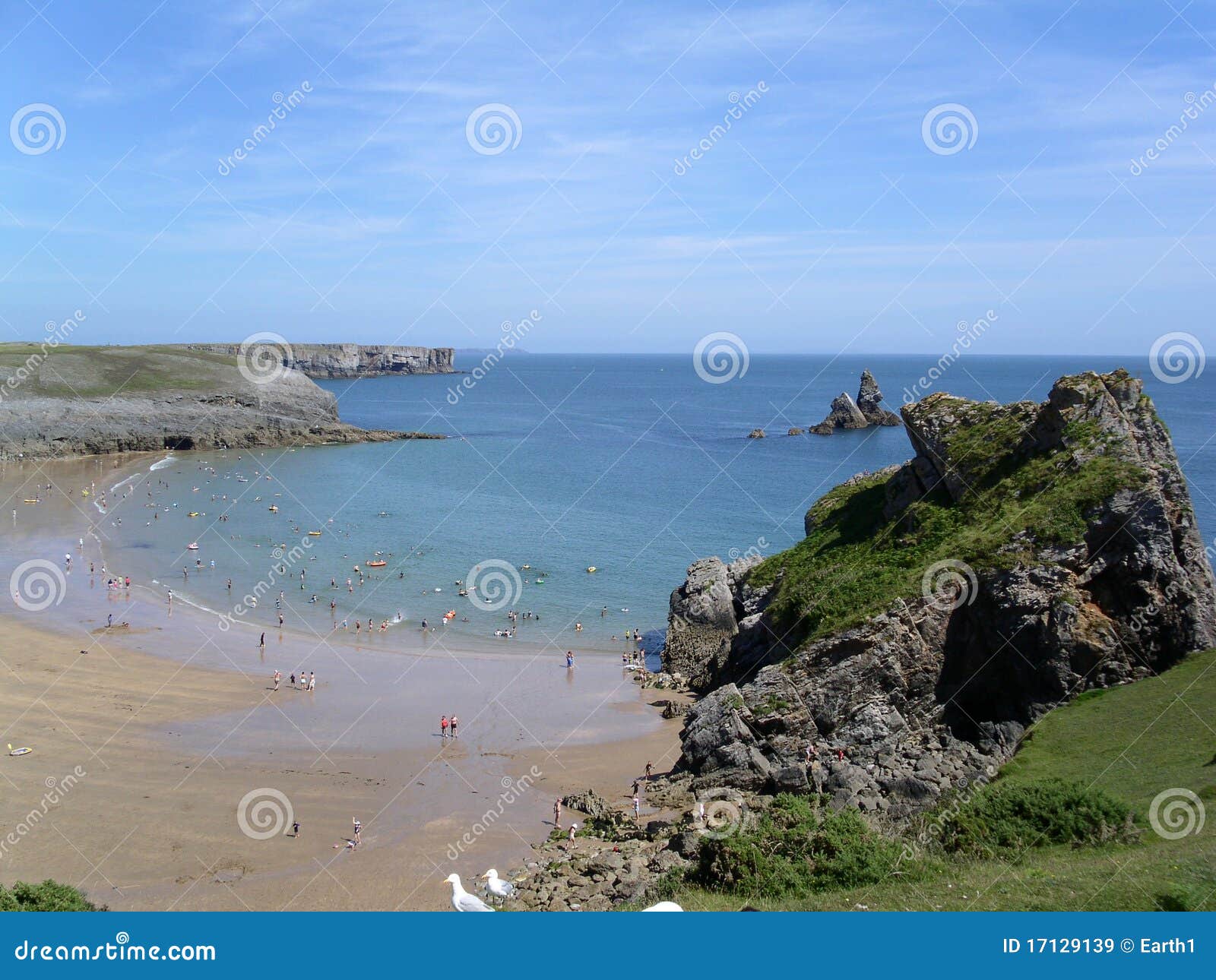 Broadhaven Beach Pembrokeshire Stock Image - Image of sandy, sand: 17129139