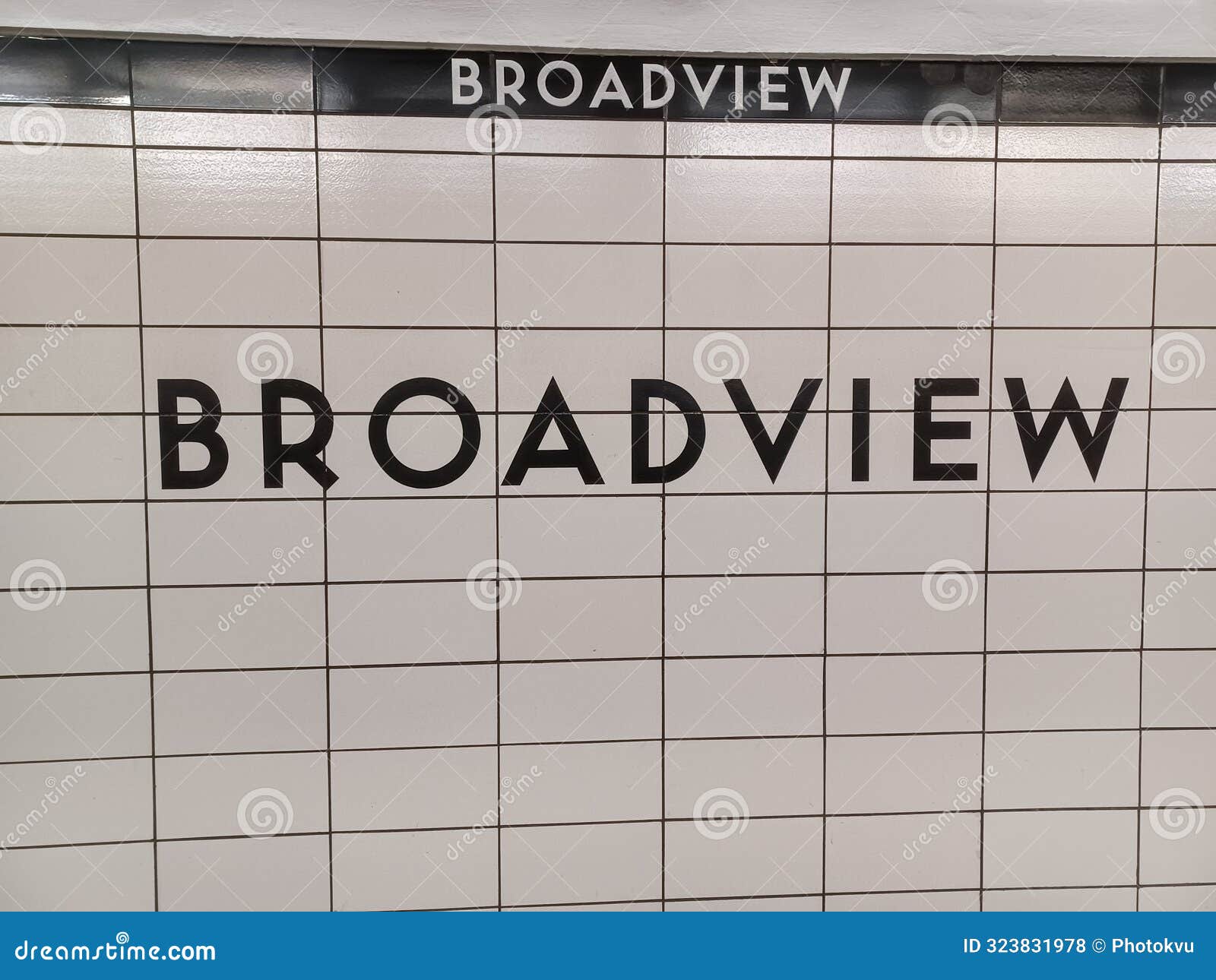 Broadview Subway Station Interior View Editorial Stock Photo - Image of ...