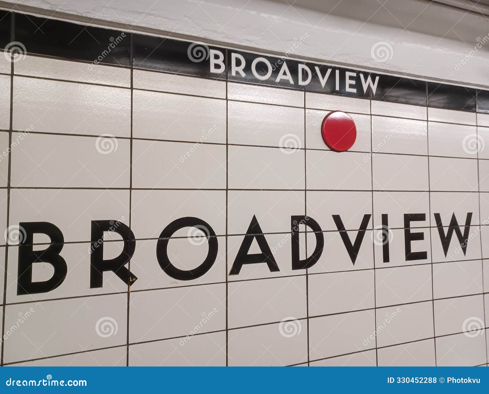 Broadview Subway Station Interior View Editorial Stock Photo - Image of ...