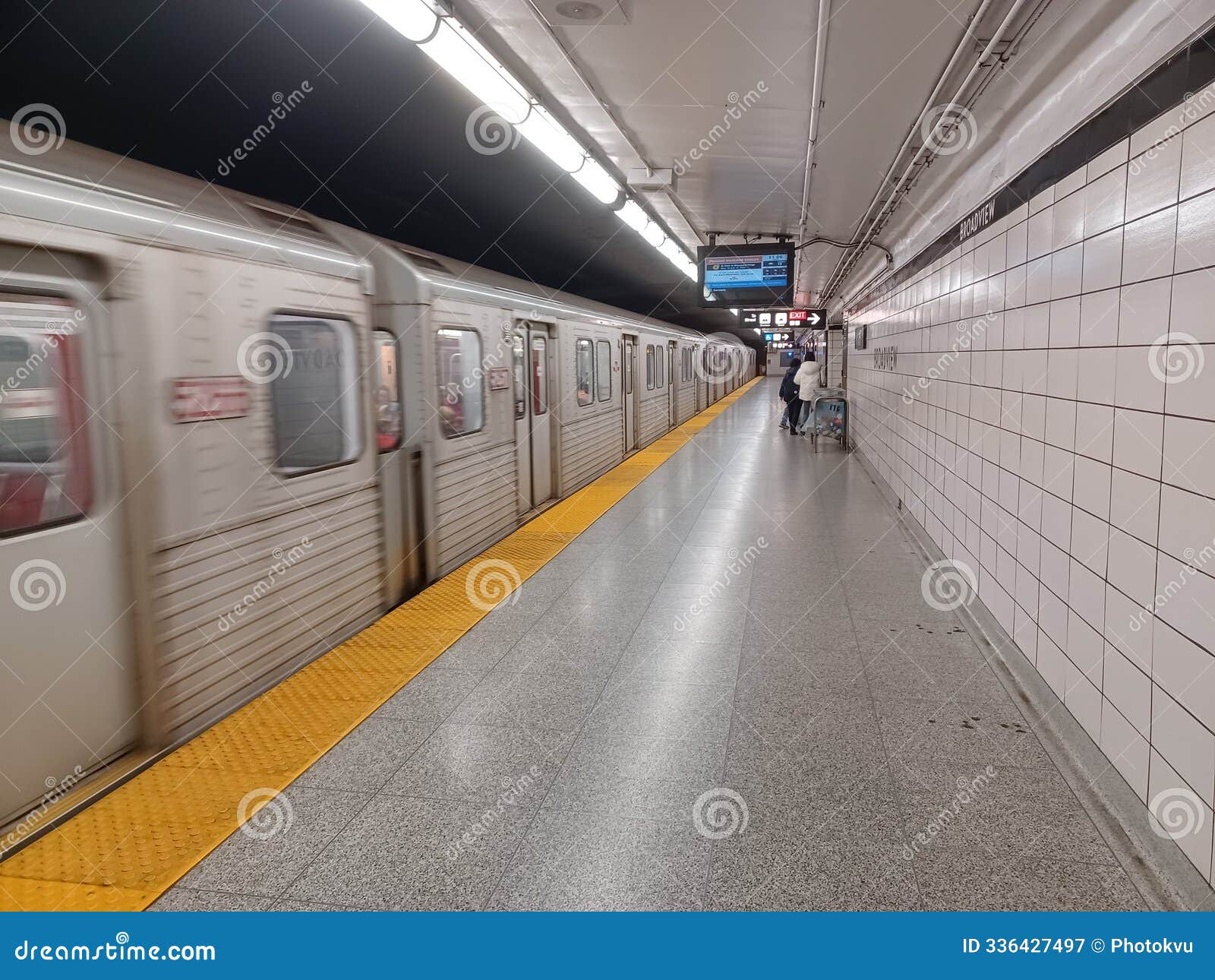 Broadview Subway Station Interior View Editorial Photography - Image of ...