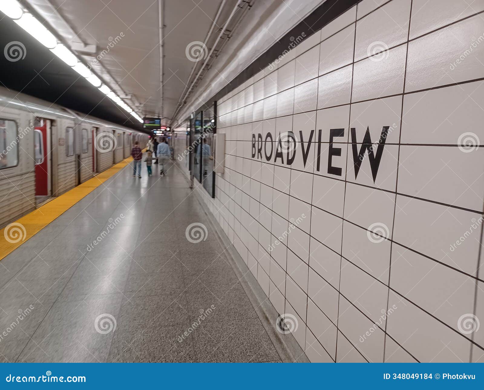 Broadview Subway Station Interior View Editorial Stock Image - Image of ...