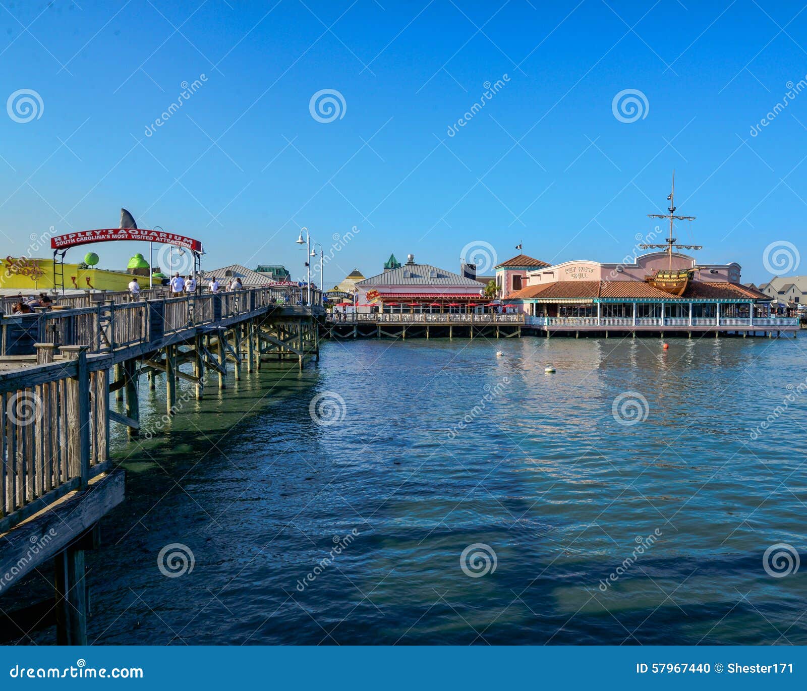 Broadway at the Beach Bridge Editorial Image - Image of attractions ...