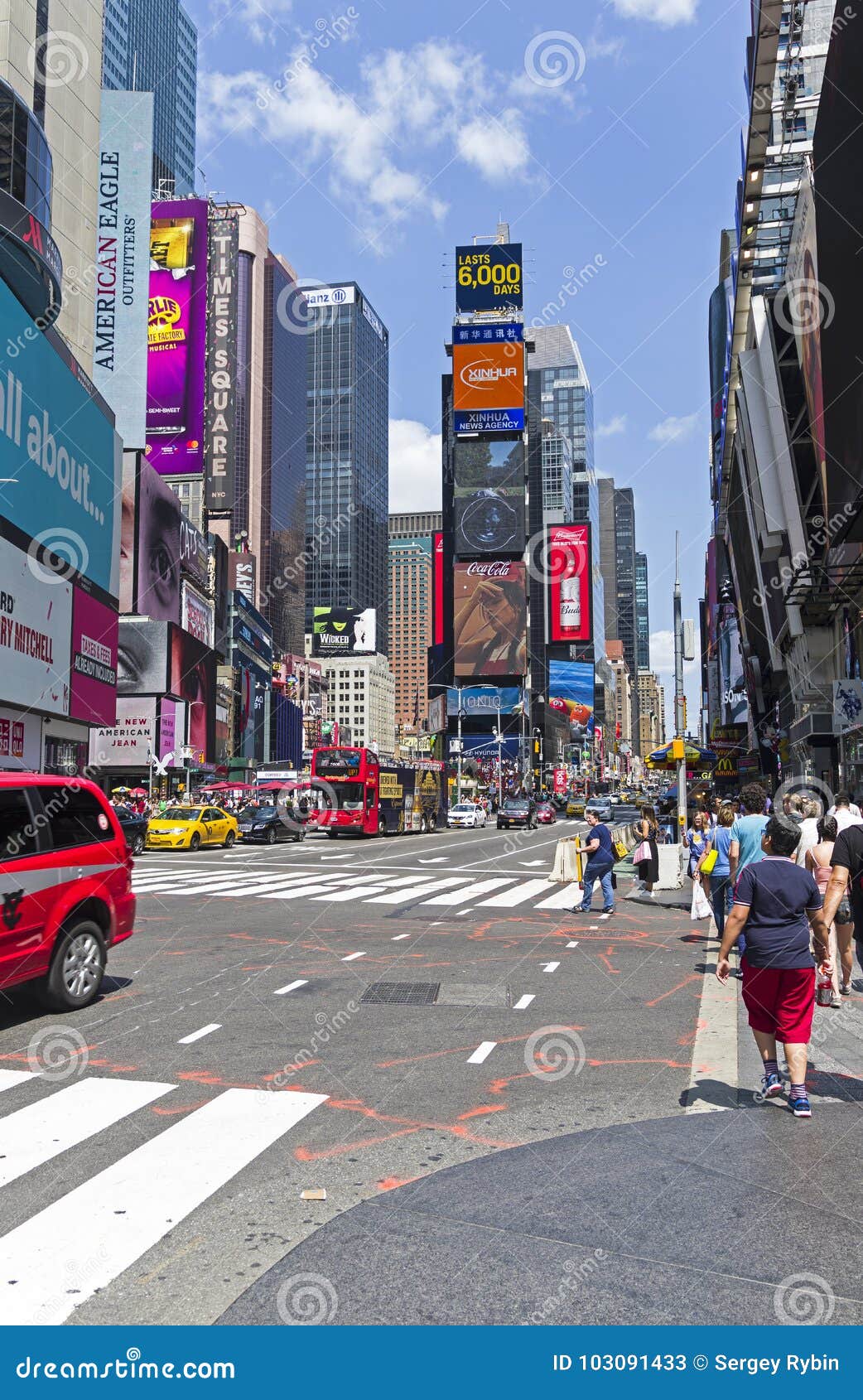 Broadway Manhattan, New York Photo stock éditorial - Image du ...