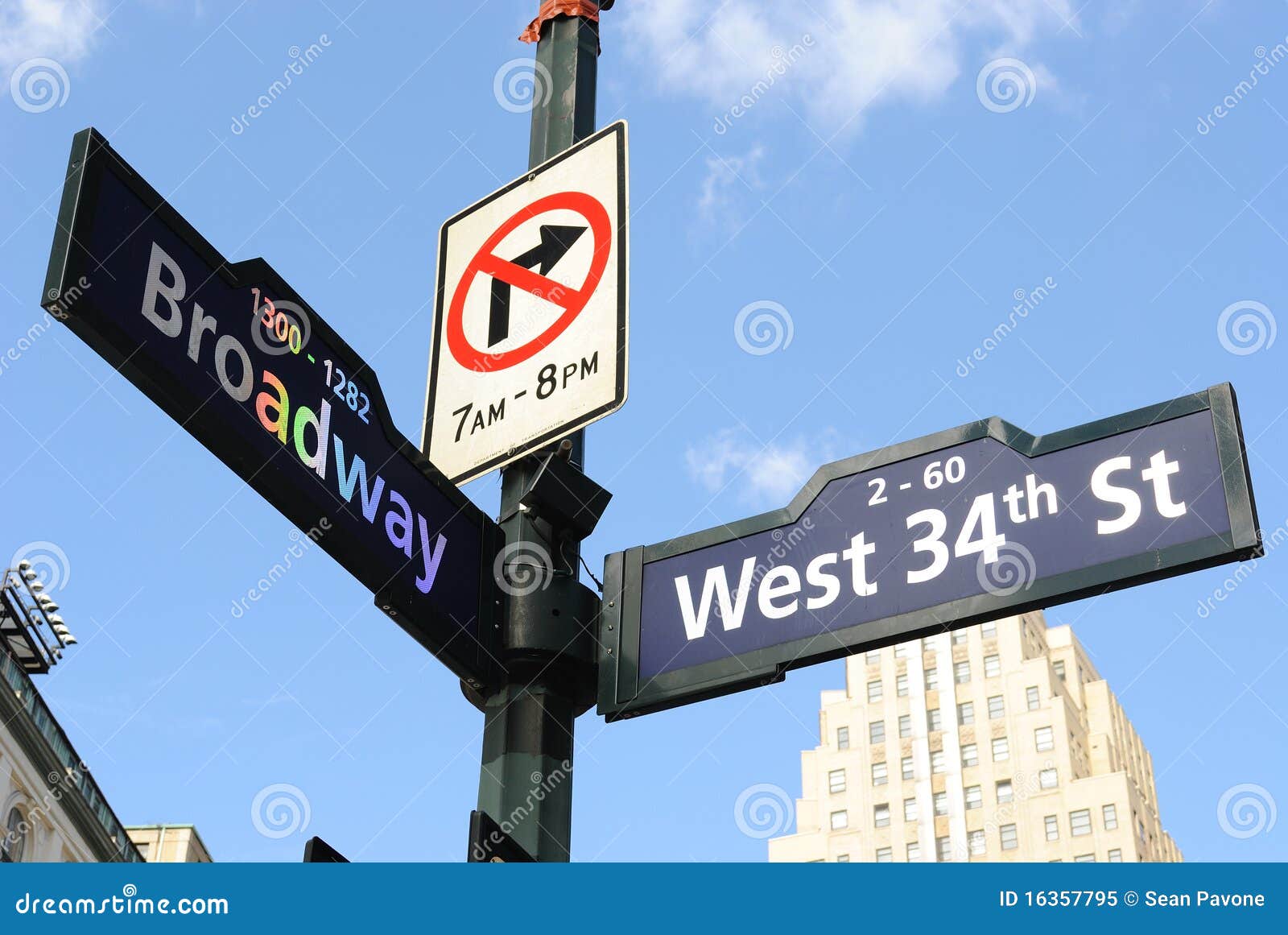 Broadway Road Sign stock image. Image of sign, travel - 16357795