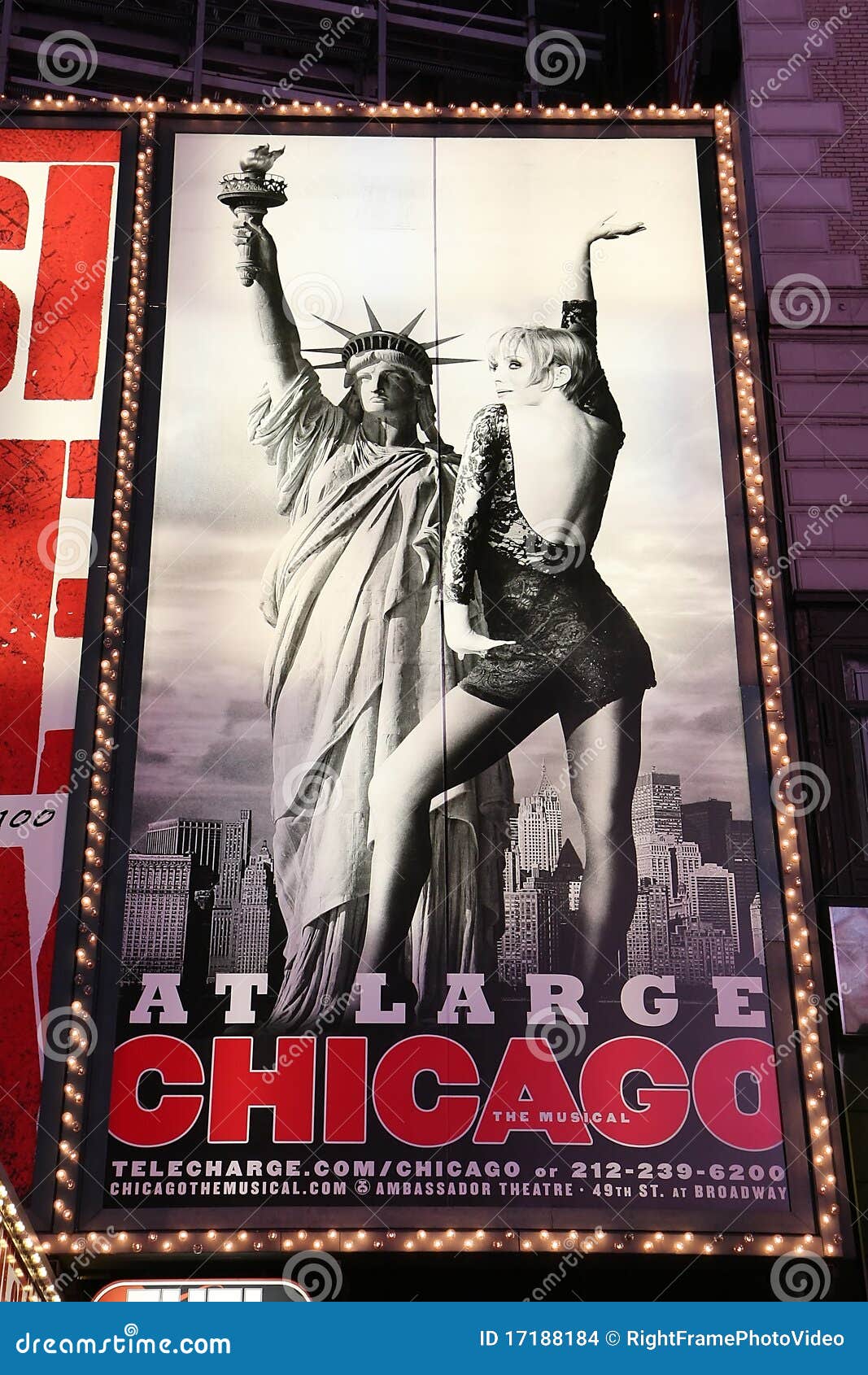 Broadway Show Advertisements Editorial Stock Image - Image of cars ...