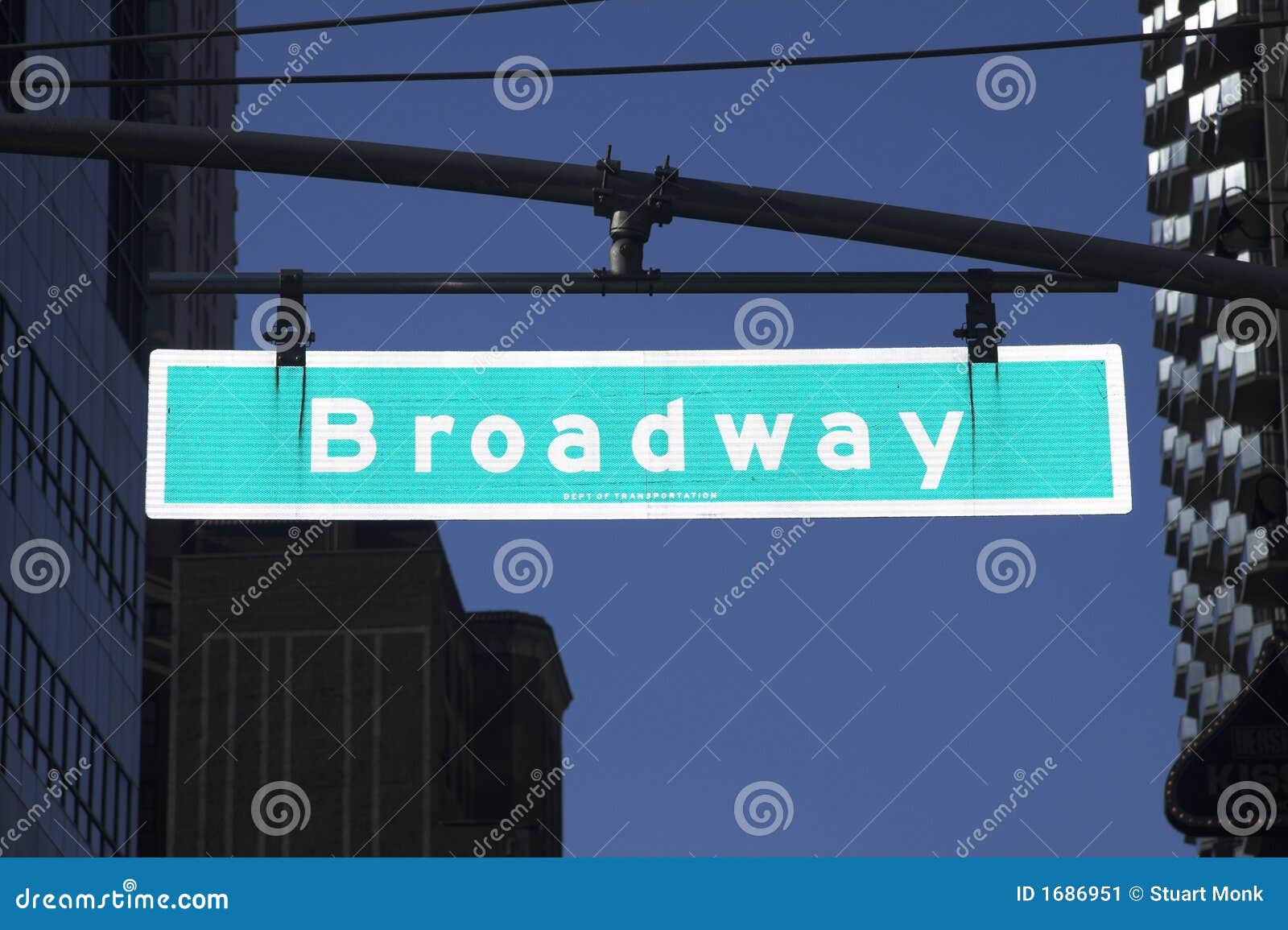 Broadway sign stock image. Image of show, building, directions - 1686951