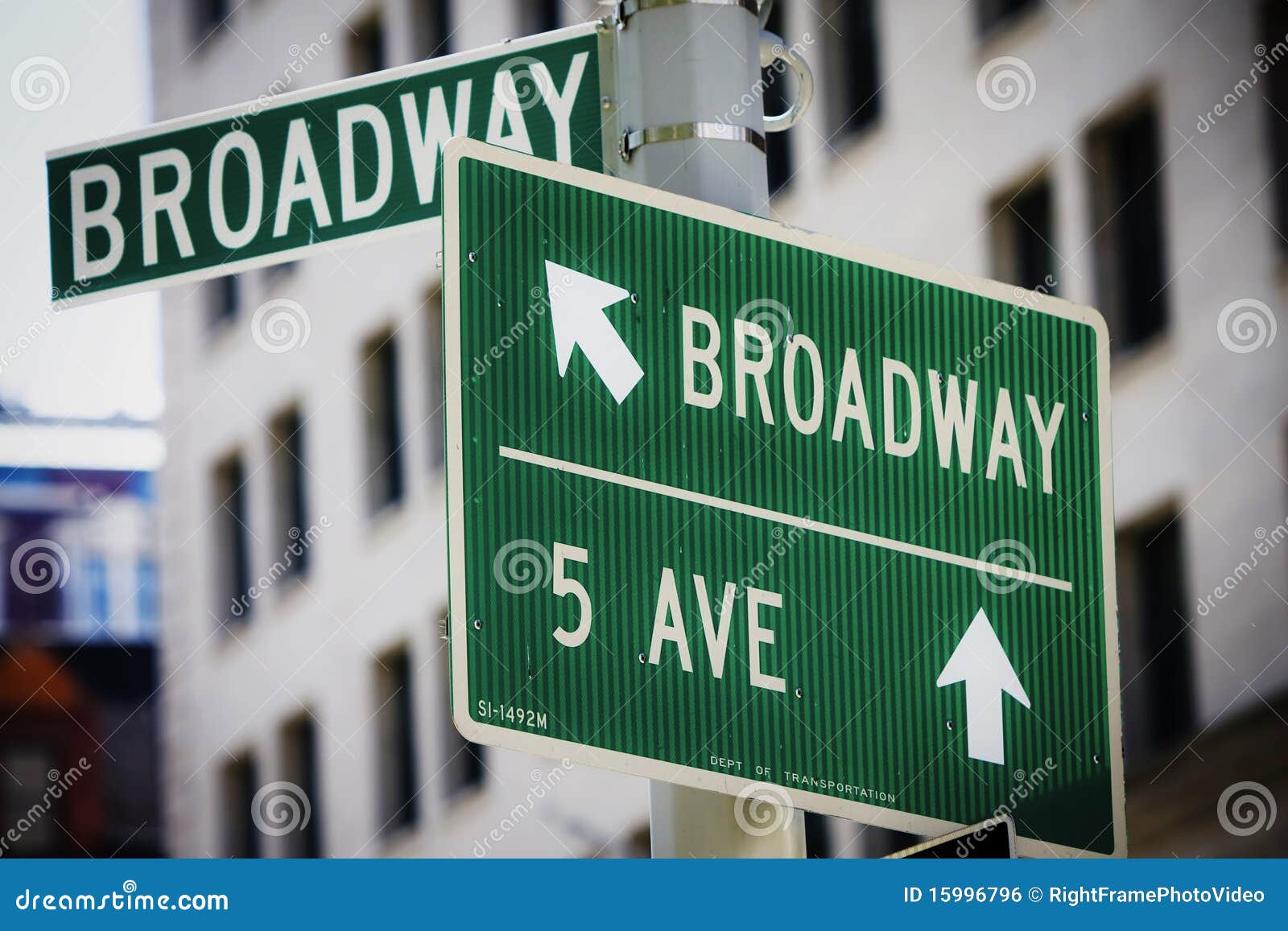 Broadway street sign editorial photo. Image of communicating - 15996796