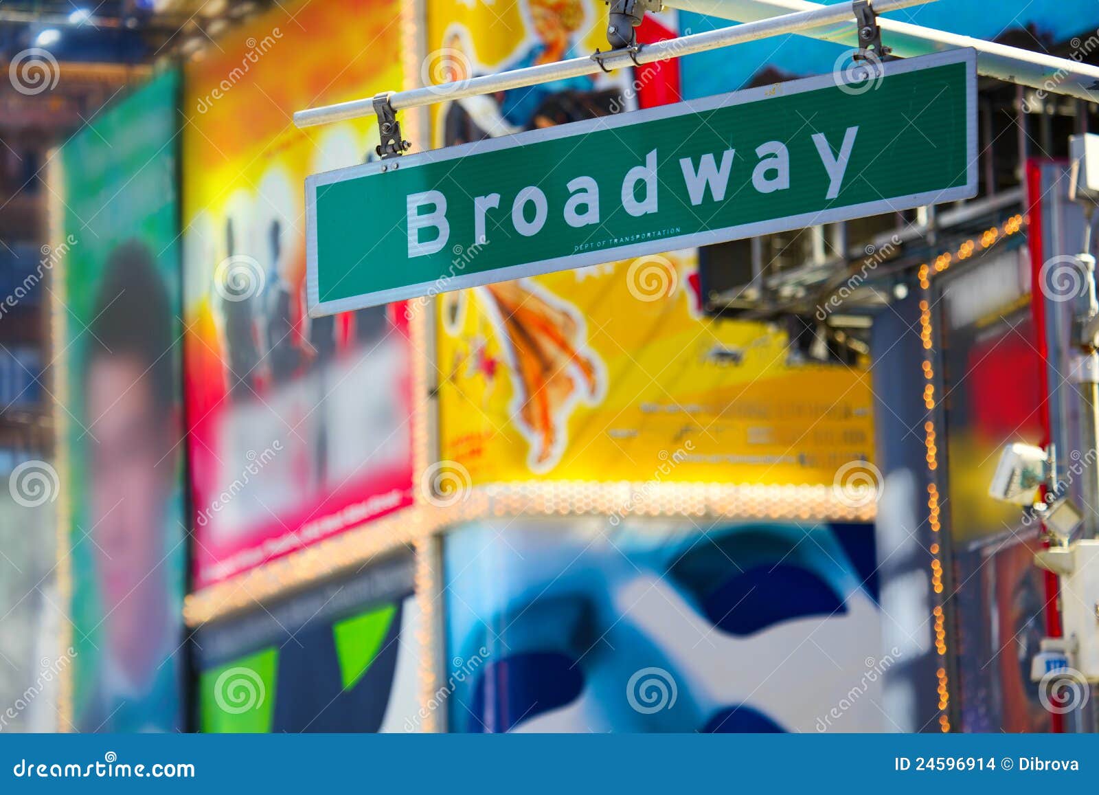 Broadway street sign stock photo. Image of advertising - 24596914