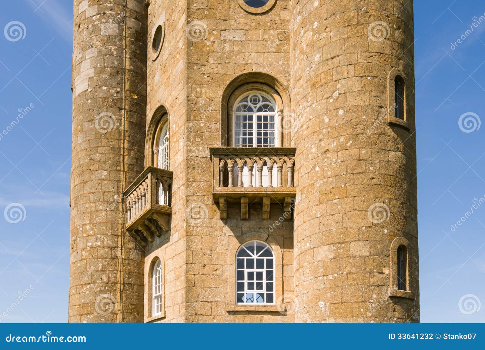 Broadway Tower facade stock photo. Image of detail, castle - 33641232