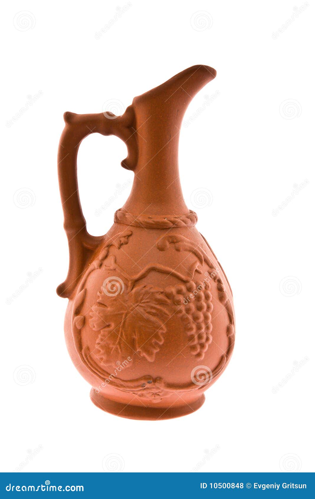 Brocca di ceramica fotografia stock. Immagine di ornamento - 10500848