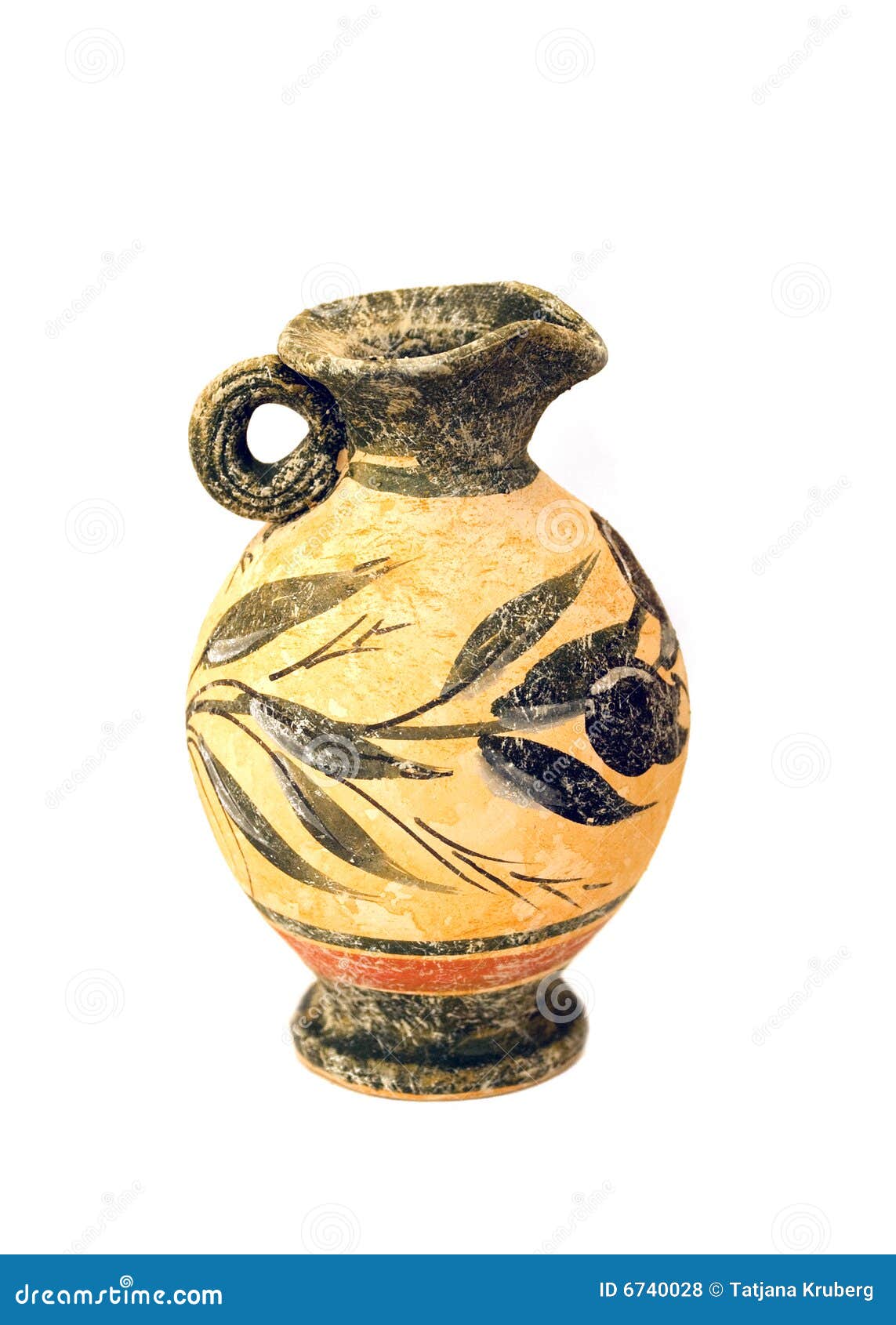 Brocca greca fotografia stock. Immagine di vaso, bello - 6740028