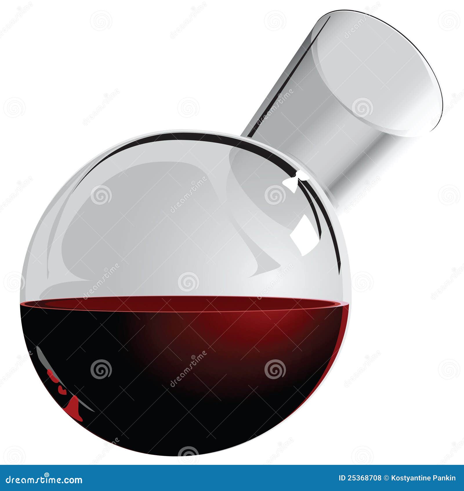 Brocca rotonda di vino illustrazione vettoriale. Illustrazione di ...