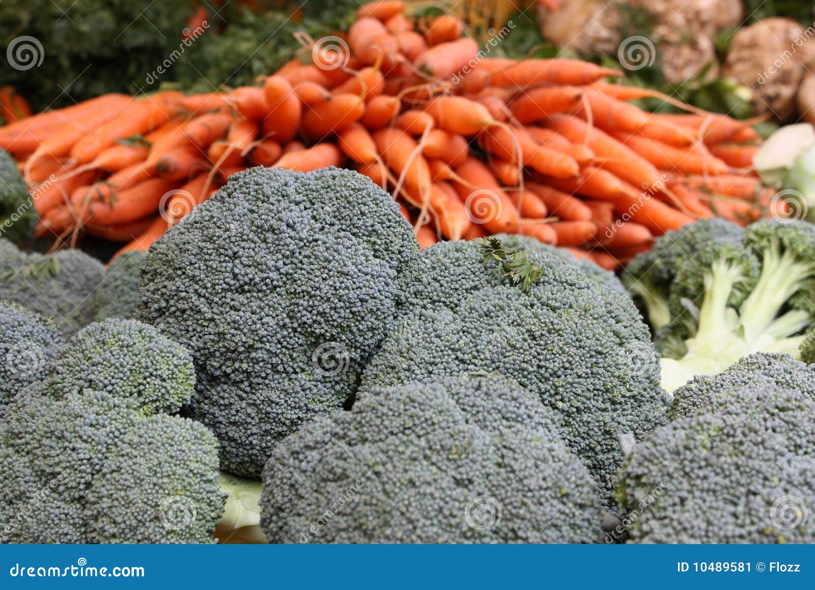 Broccoli and carrots stock image. Image of brokkoli, betrag - 10489581