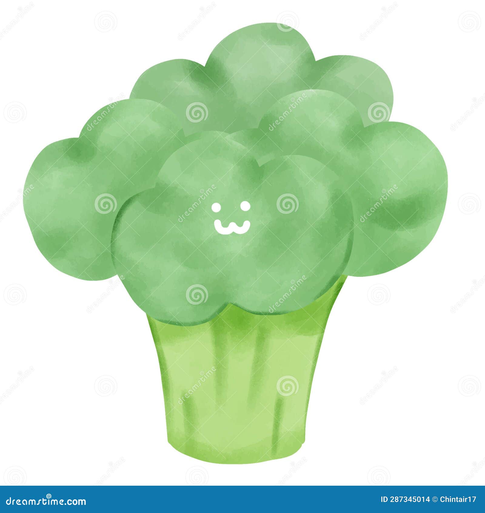 Broccoli Cute Kawaii Vector Character | CartoonDealer.com #178580723