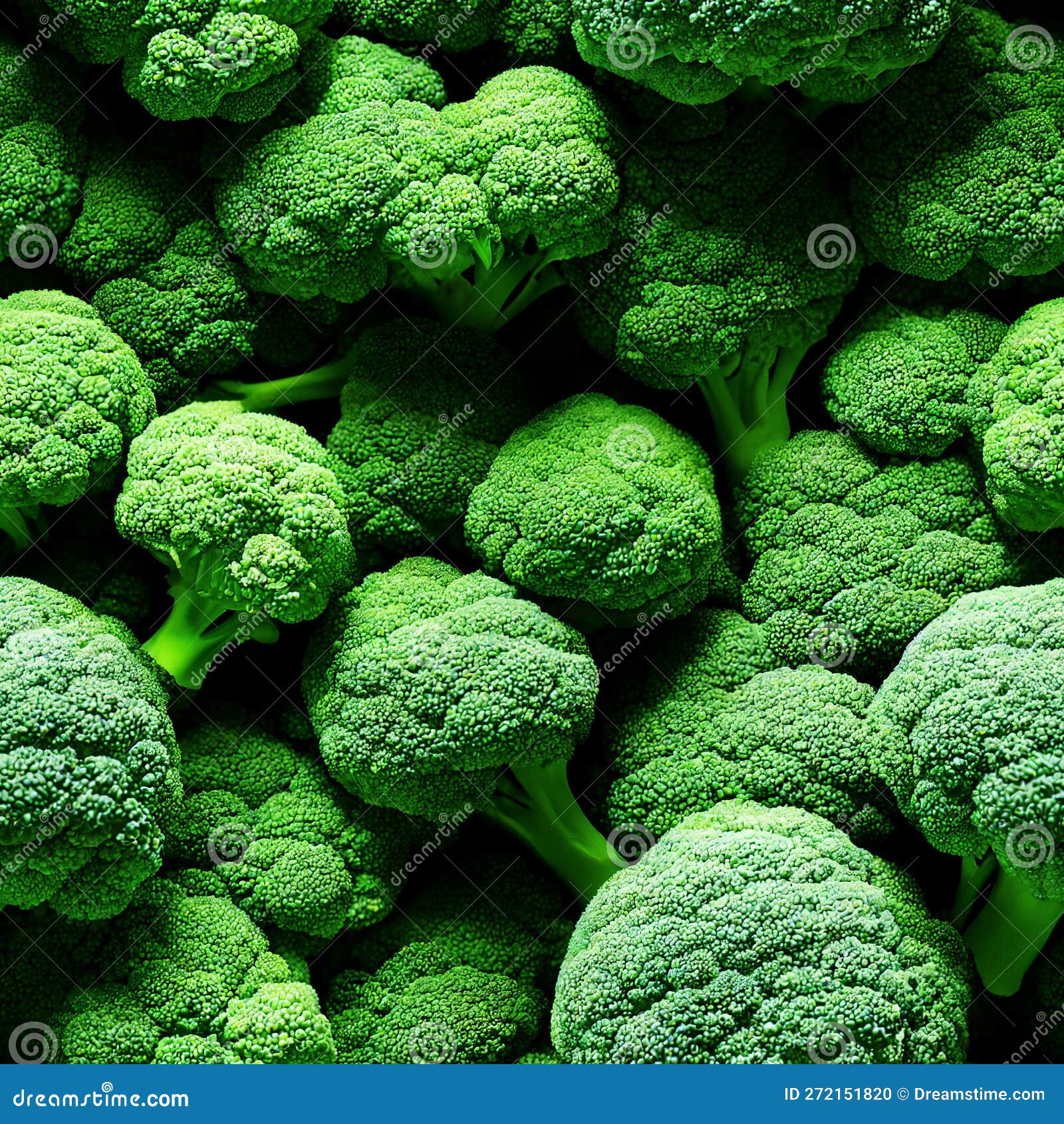 Broccoli Florets Seamless Food Background Royalty-Free Stock Image ...