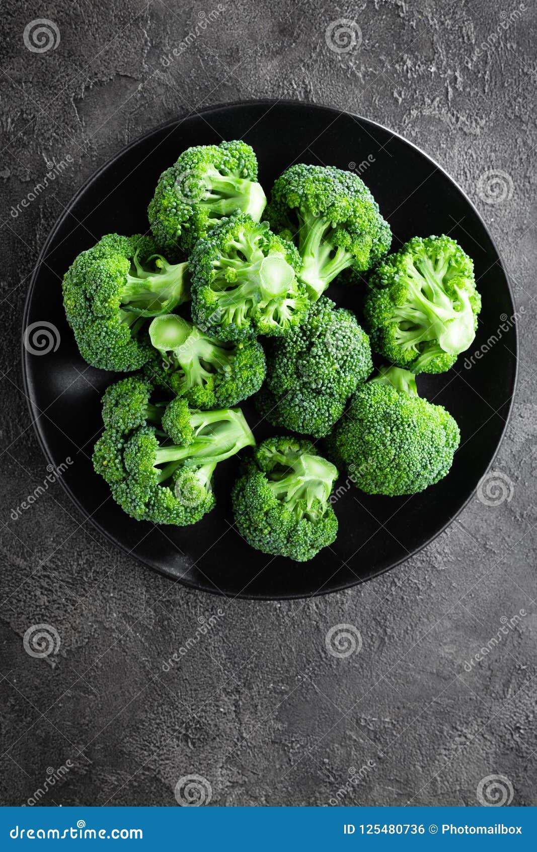 Broccoli. Fresh Broccoli on Plate Stock Photo - Image of cooking, view ...