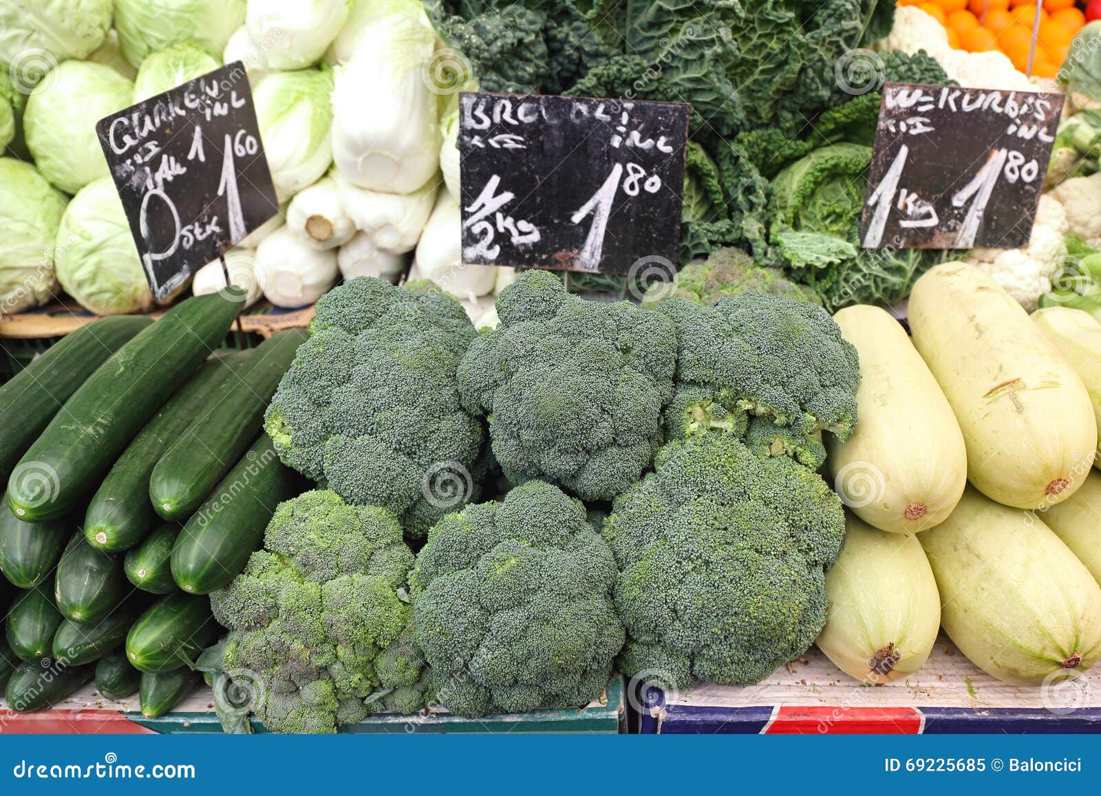 Broccoli stock image. Image of market, produce, vegetable - 69225685
