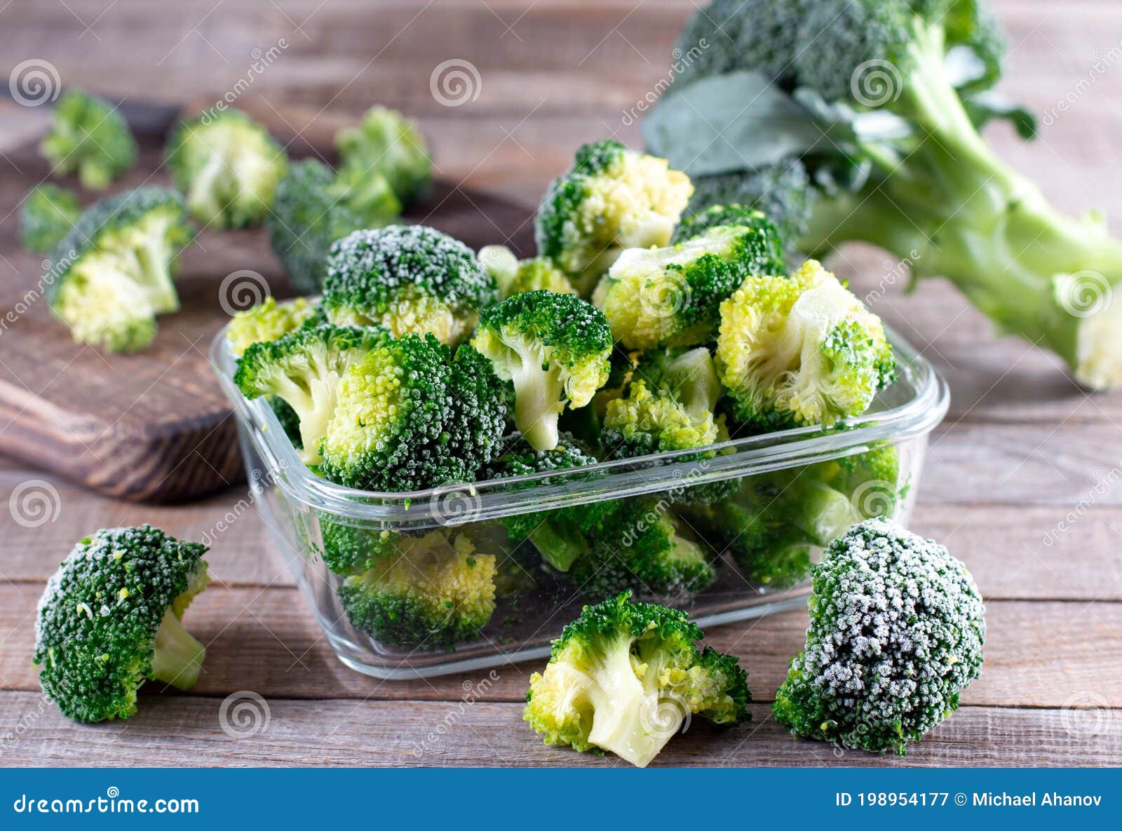 Broccoli in a Glass Container for Long-term Storage Stock Image - Image ...