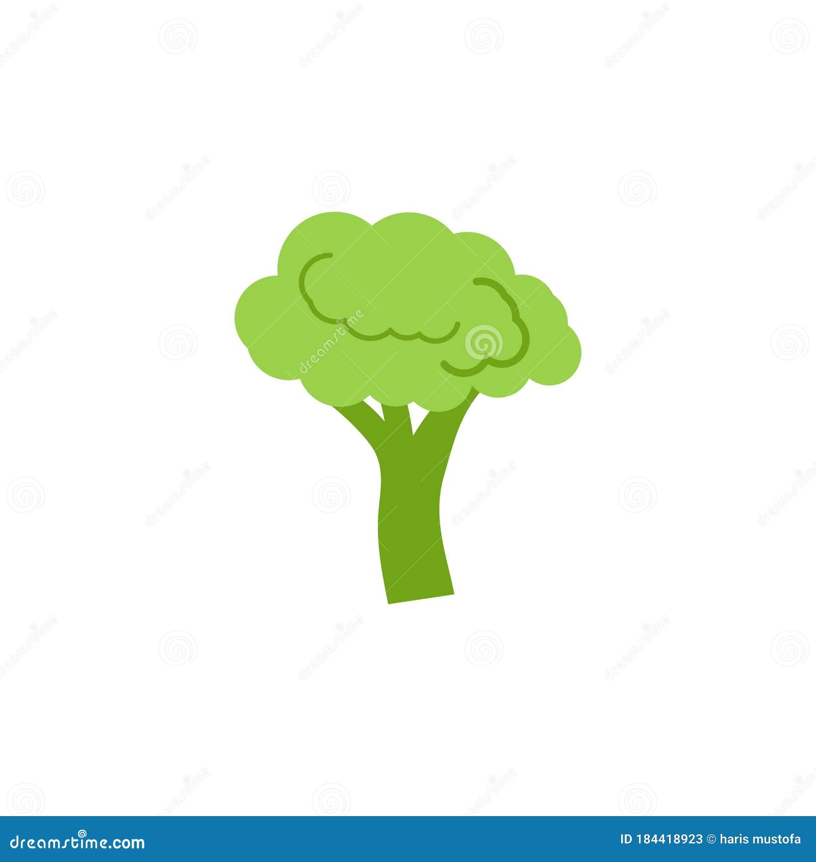 Broccoli Graphic Design Template Vector Isolated Stock Illustration ...