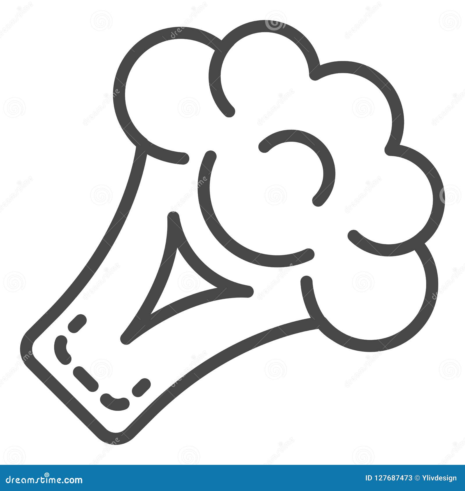 Broccoli Icon, Outline Style Stock Vector - Illustration of element ...