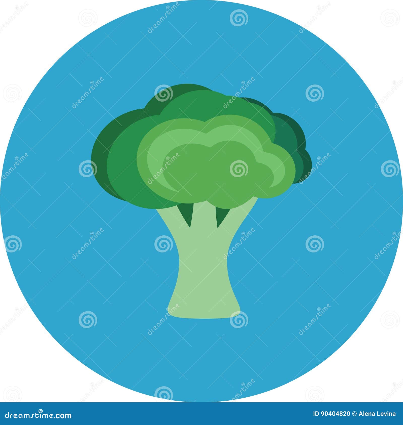 Broccoli icon stock vector. Illustration of isolated - 90404820