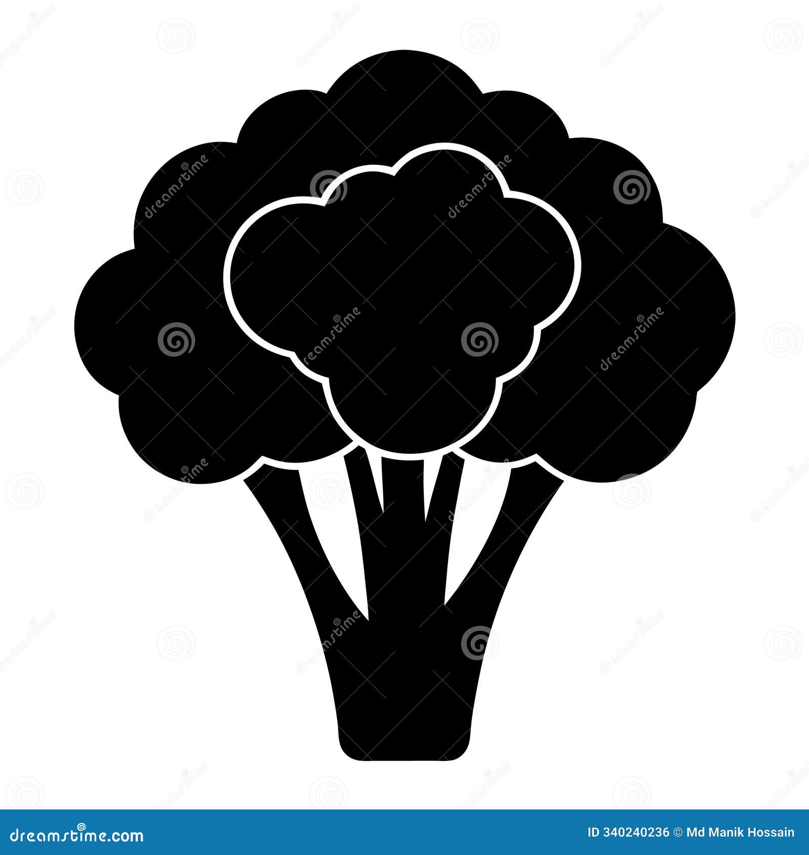 A Broccoli Icon is a Simplified Graphic Representation of a Broccoli ...