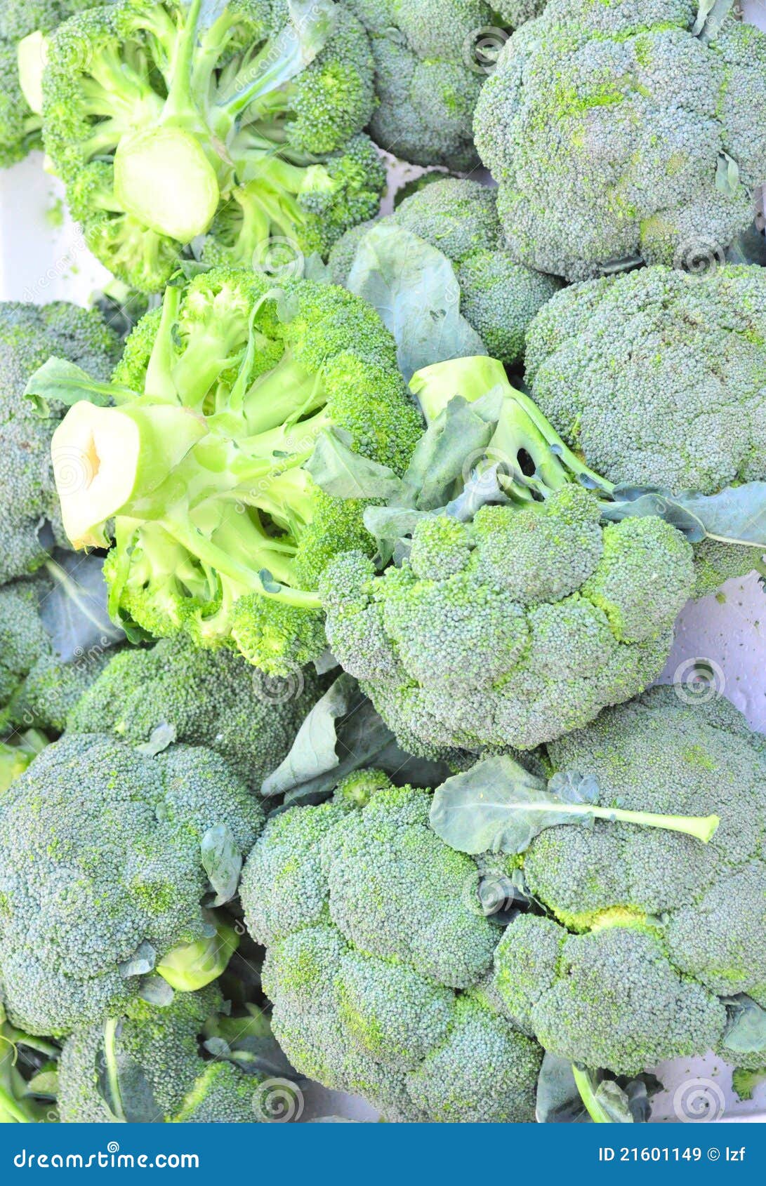 Broccoli market stock image. Image of closeup, heaps - 21601149