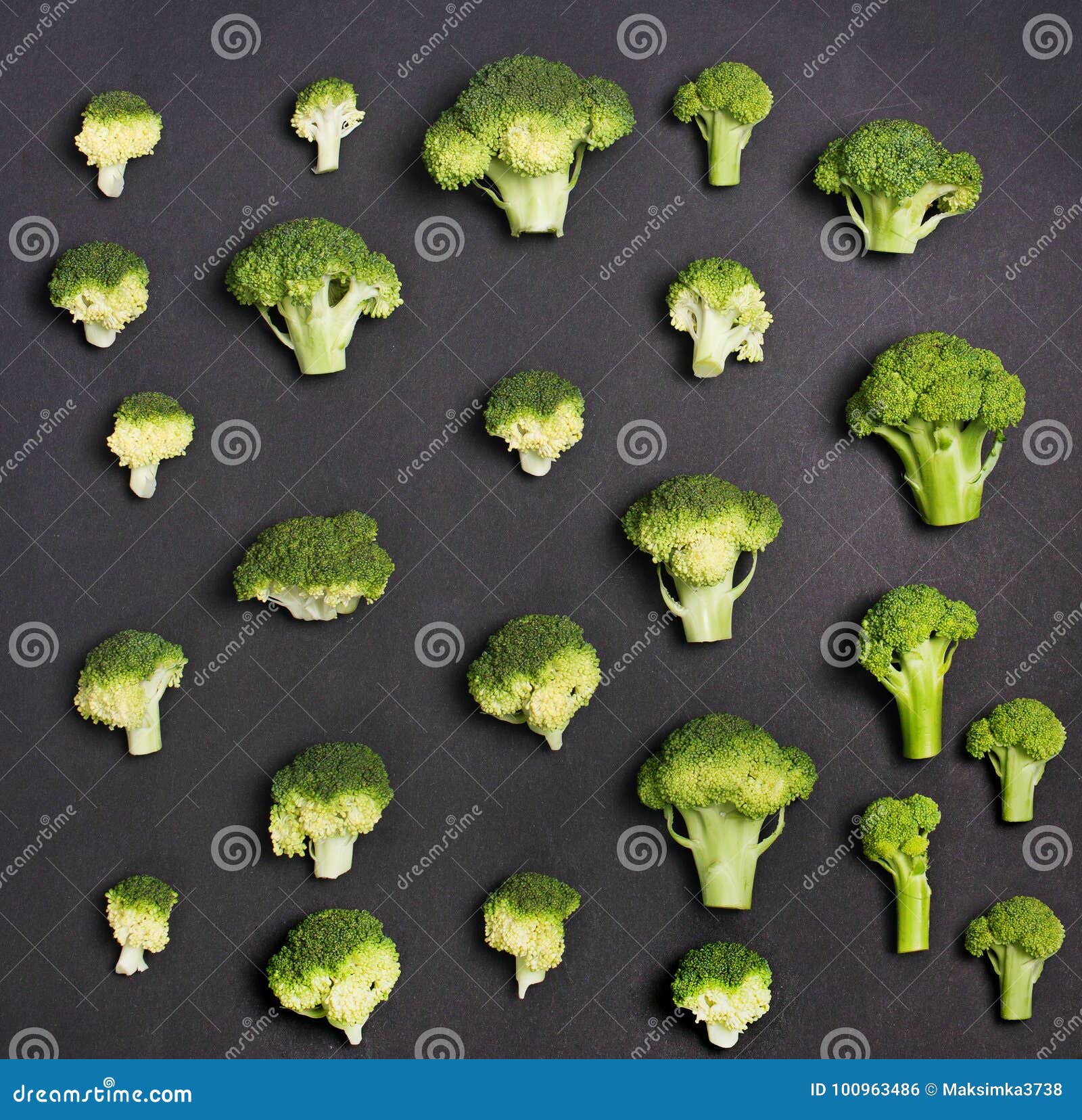 Broccoli pattern stock photo. Image of nourishment, backdrop - 100963486