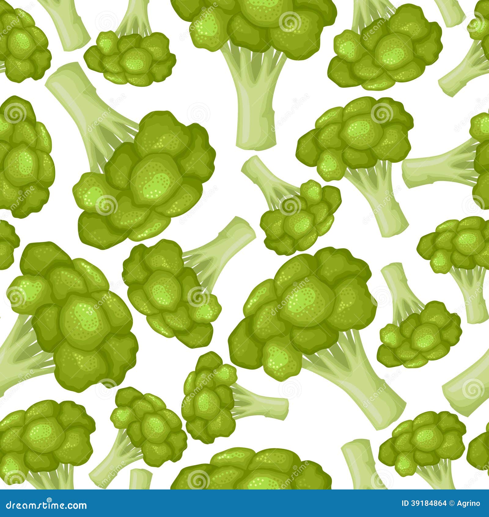Broccoli pattern seamless stock vector. Illustration of vegetable ...