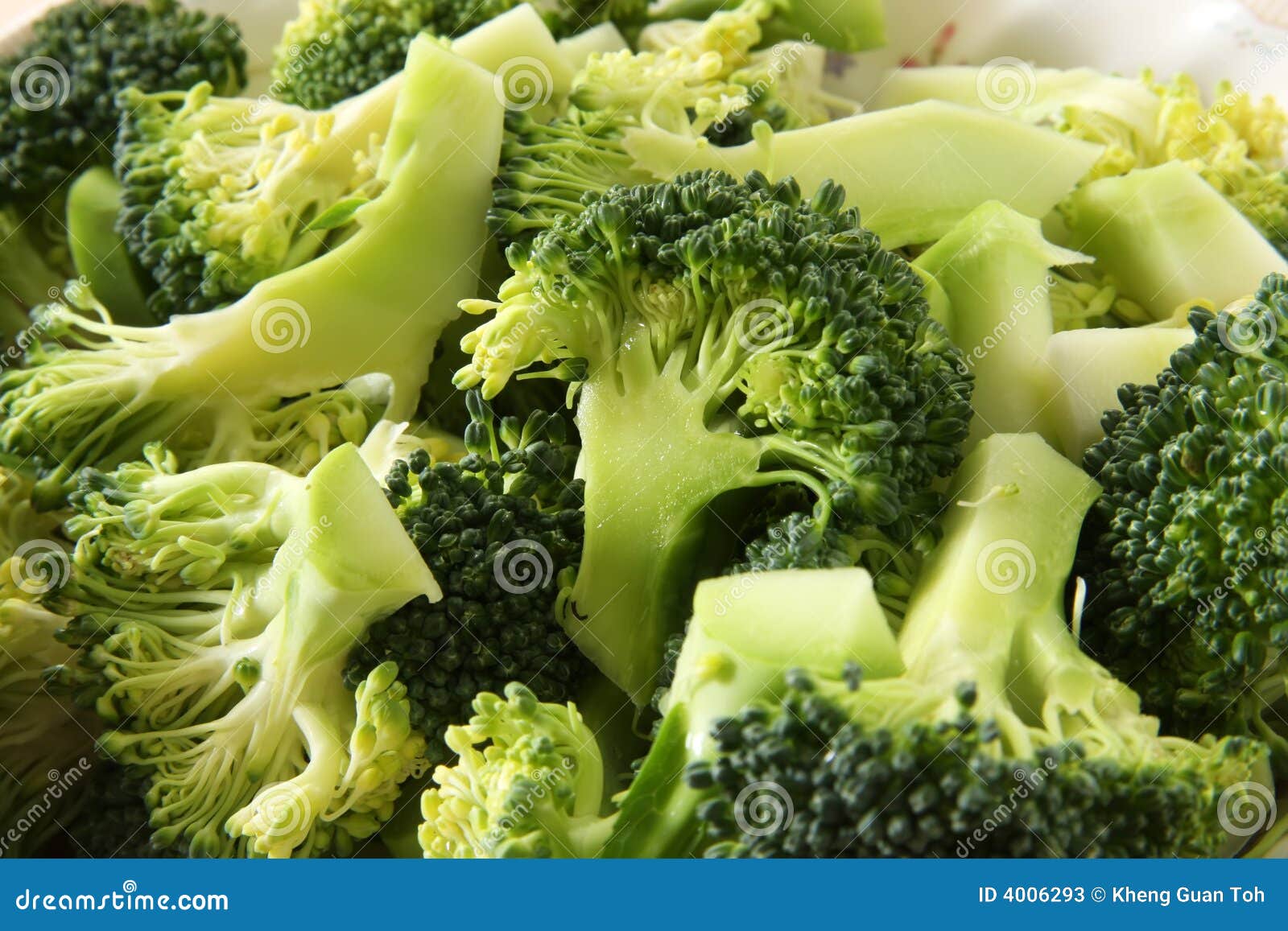 Broccoli pieces stock image. Image of food, diet, sliced - 4006293
