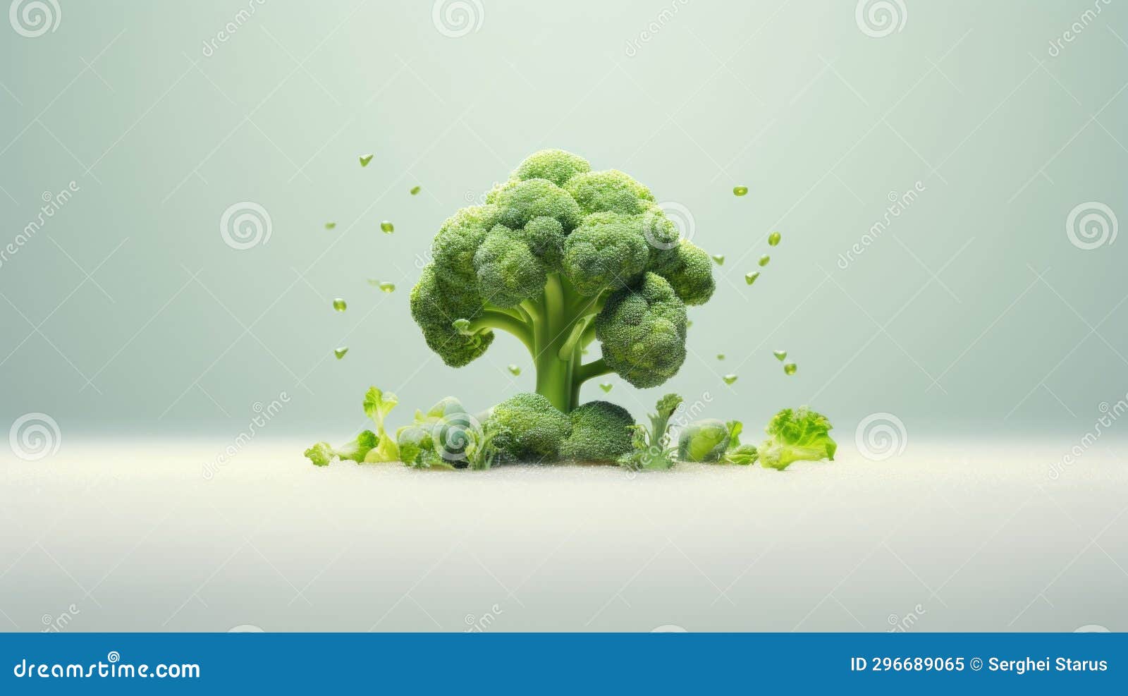 Broccoli Plant Life Cycle, Growing Stages, Set Of Elements In Flat ...