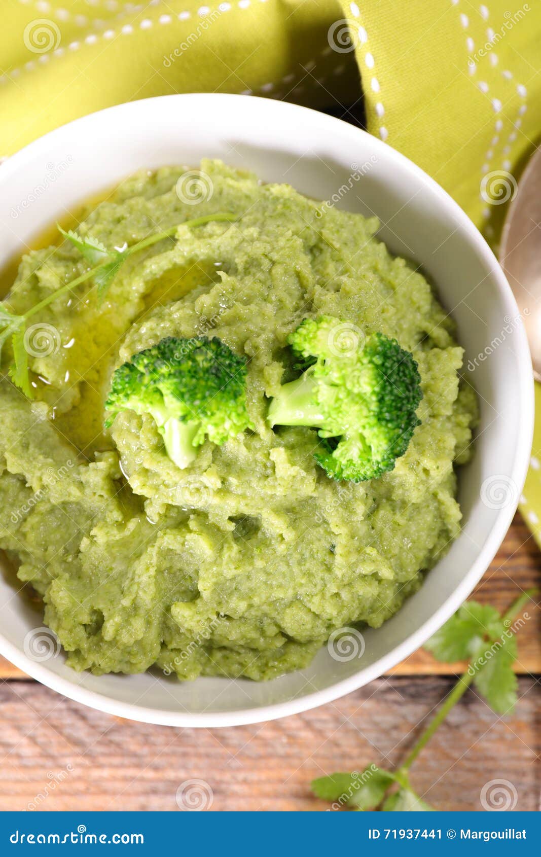 Broccoli puree stock image. Image of green, food, lunch - 71937441