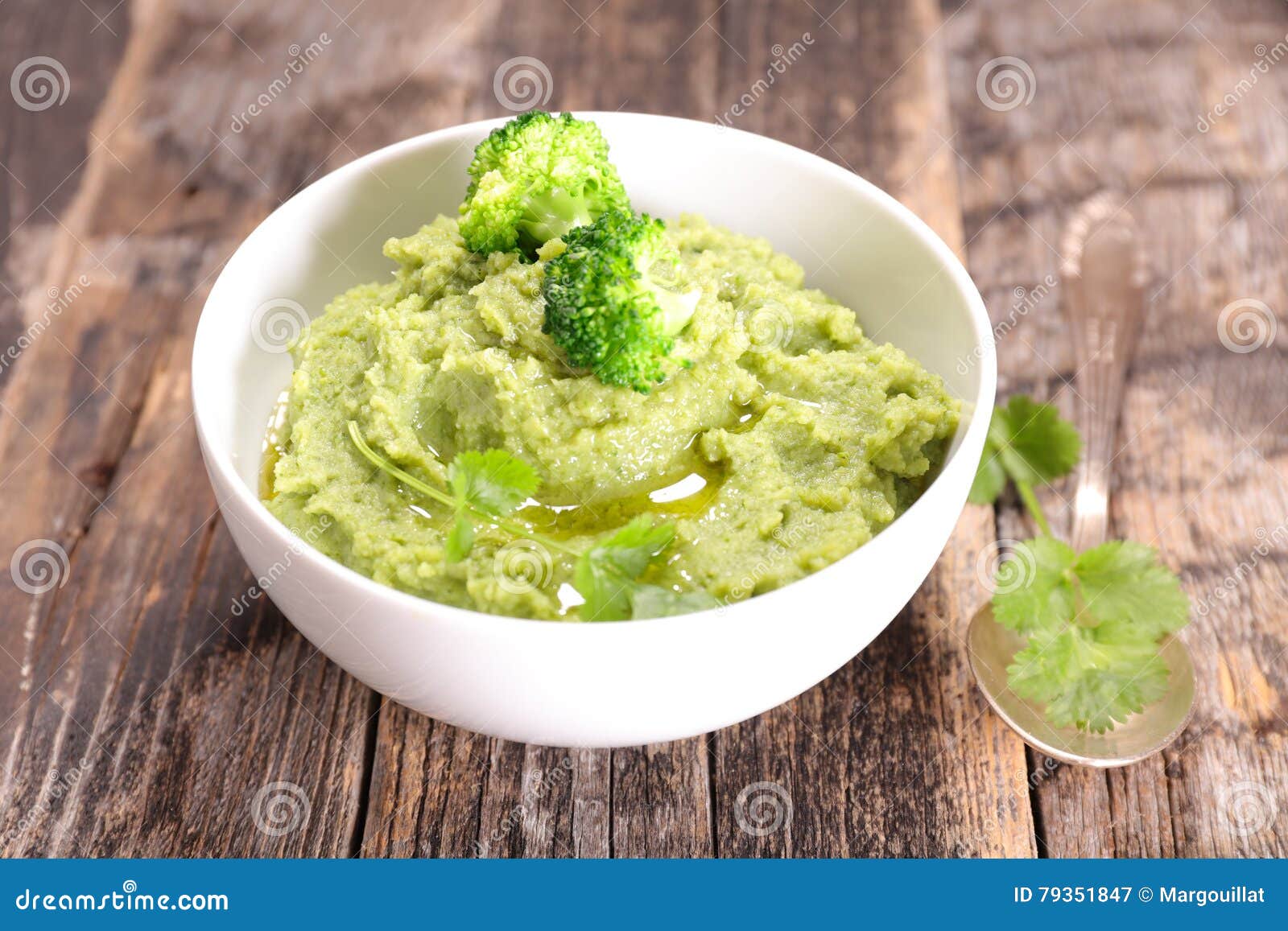 Broccoli puree stock image. Image of close, mash, diet - 79351847