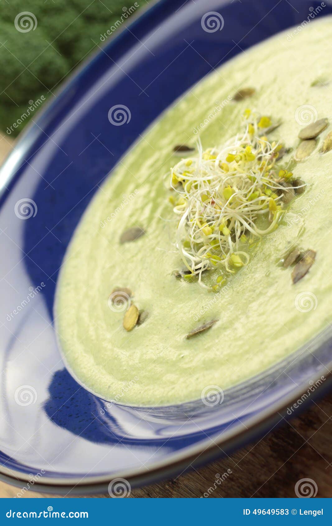 Broccoli puree soup. stock image. Image of healthy, bowl - 49649583