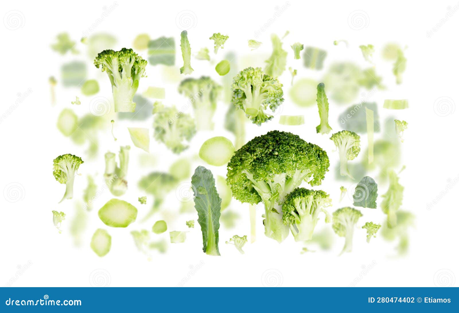 Broccoli Slice and Leaf Abstract Stock Photo - Image of seamless ...