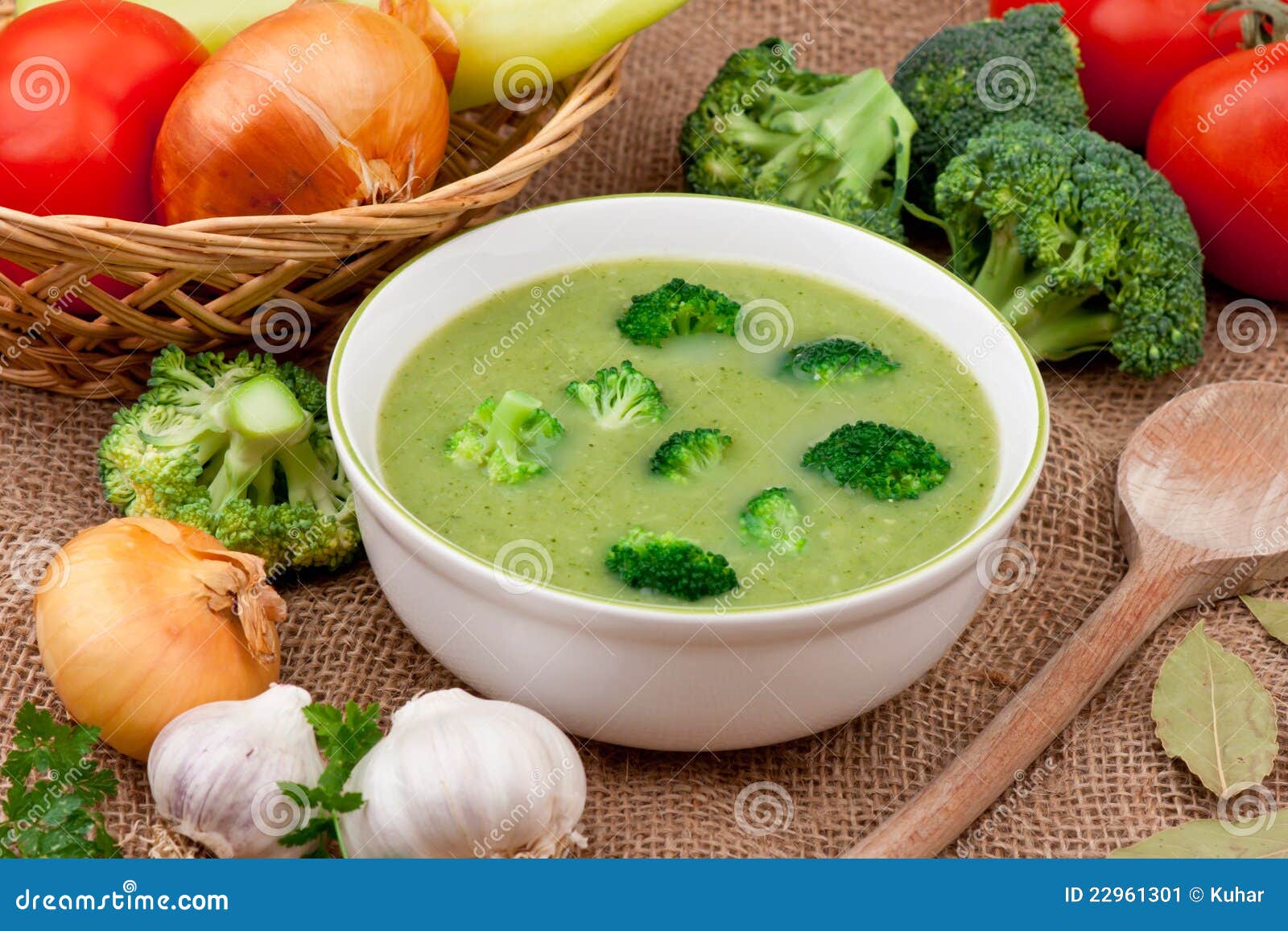 Broccoli Soup stock image. Image of shot, food, horizontal - 22961301