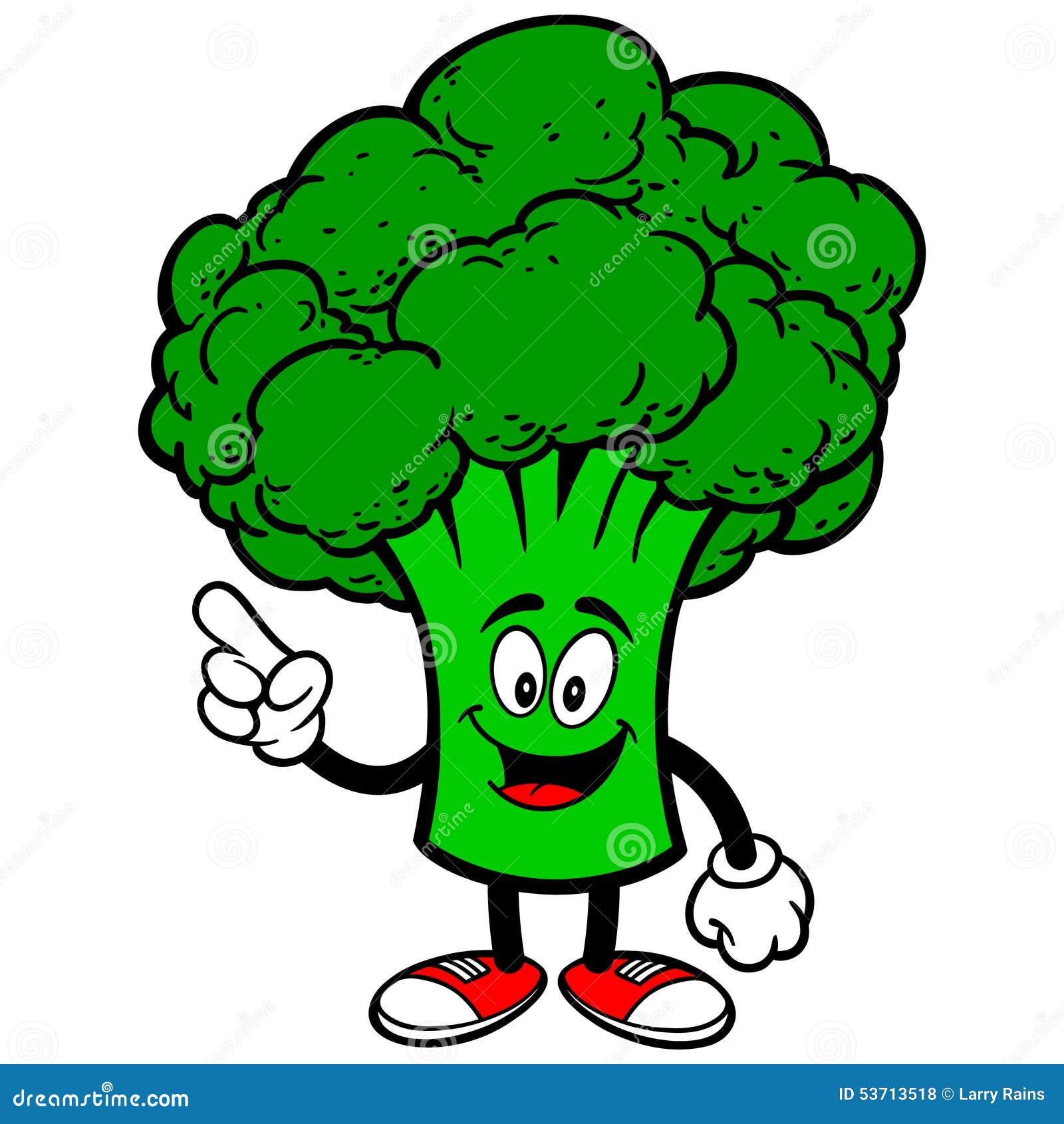 Broccoli Talking stock vector. Illustration of speech - 53713518