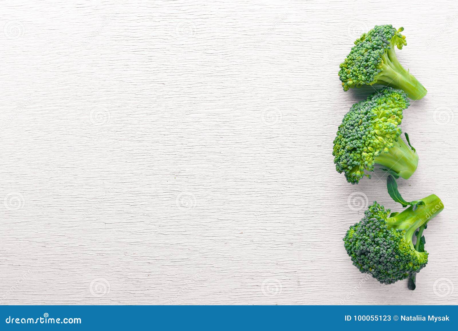 Broccoli. Top view stock image. Image of fresh, stem - 100055123