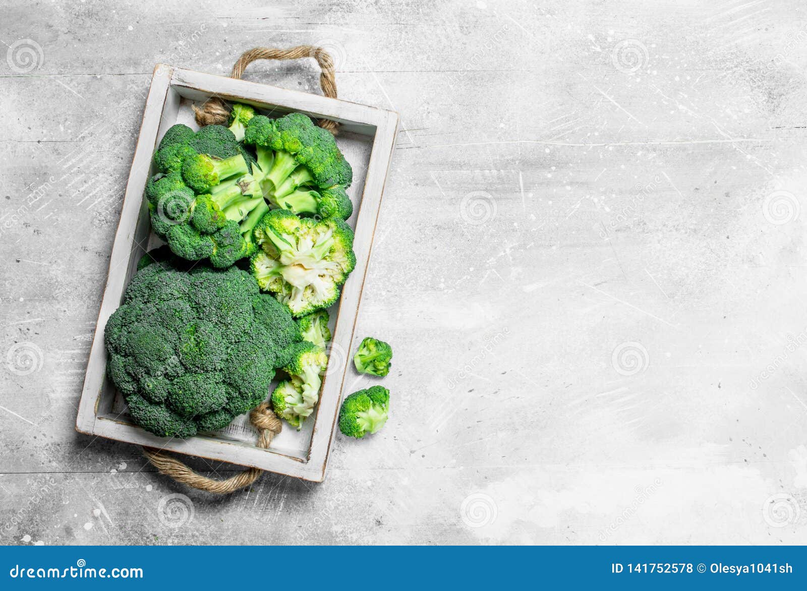 Broccoli on tray stock photo. Image of healthy, nature - 141752578