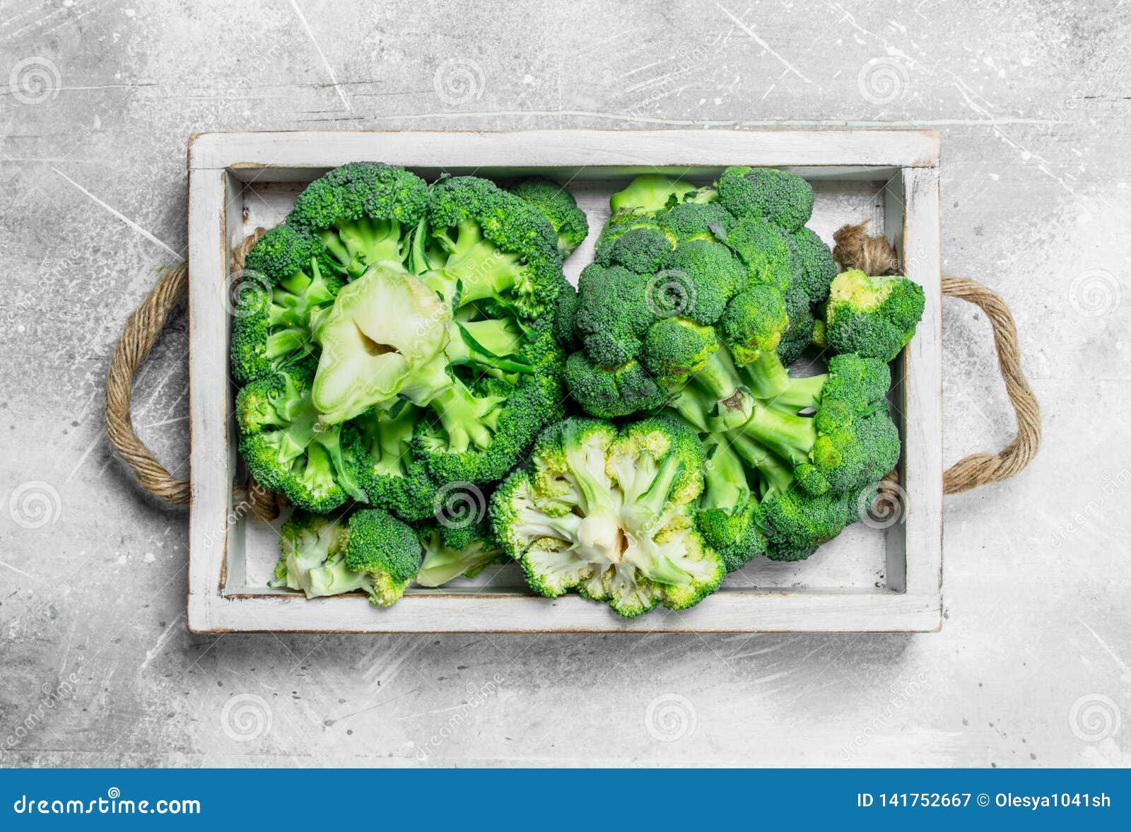 Broccoli on tray stock image. Image of nutrition, eating - 141752667