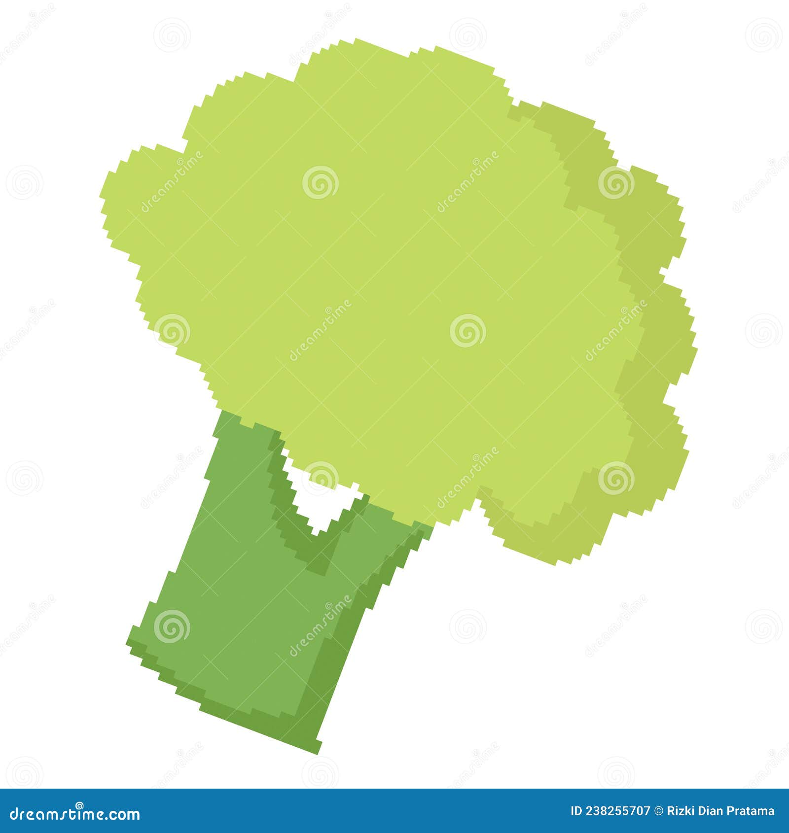 Broccoli Pixel Art. Vegetable 8 Bit. Pixelate Vector Illustration ...