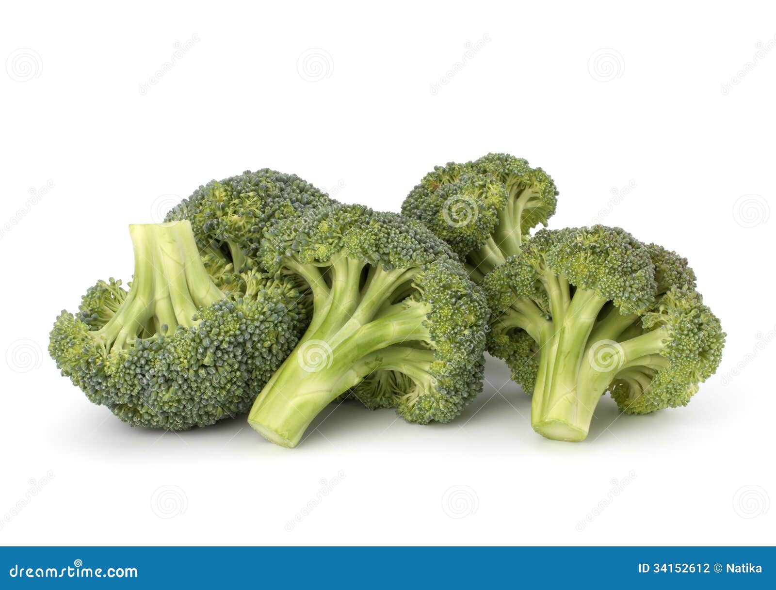 Broccoli Vegetable Like A Tree, Broccoli Forests On The White ...