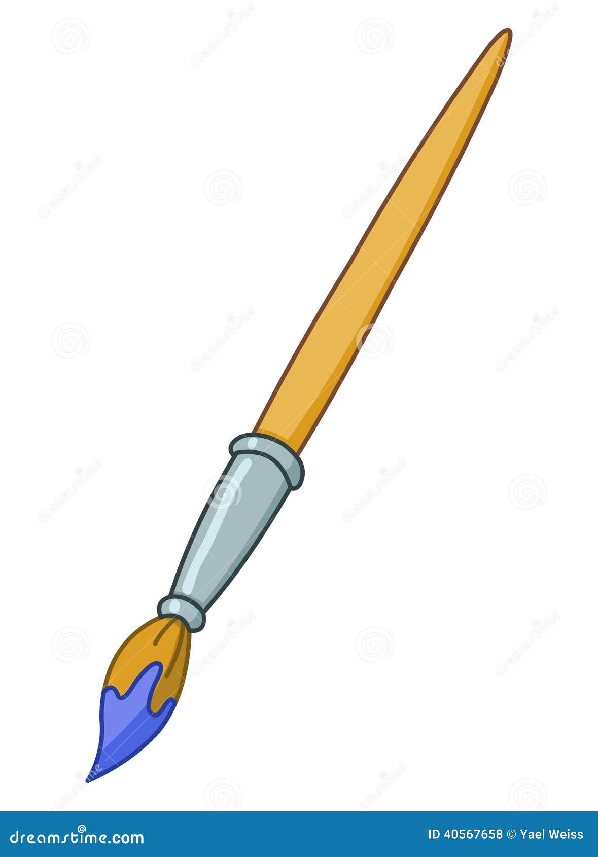 Brocha ilustración del vector. Ilustración de herramienta - 40567658