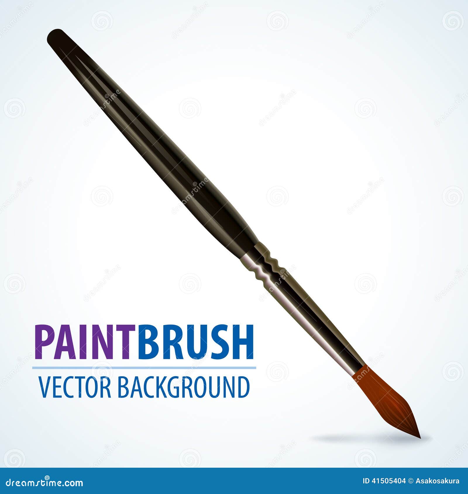 Brocha, ejemplo del vector ilustración del vector. Ilustración de fondo ...