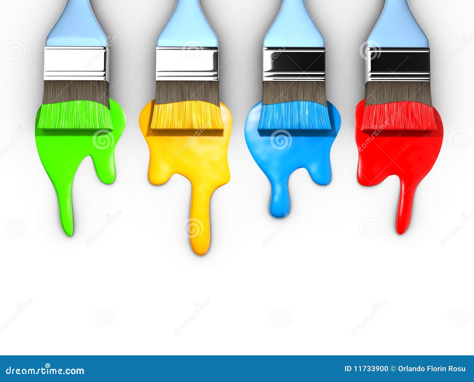 Brocha y pintura stock de ilustración. Ilustración de nadie - 11733900