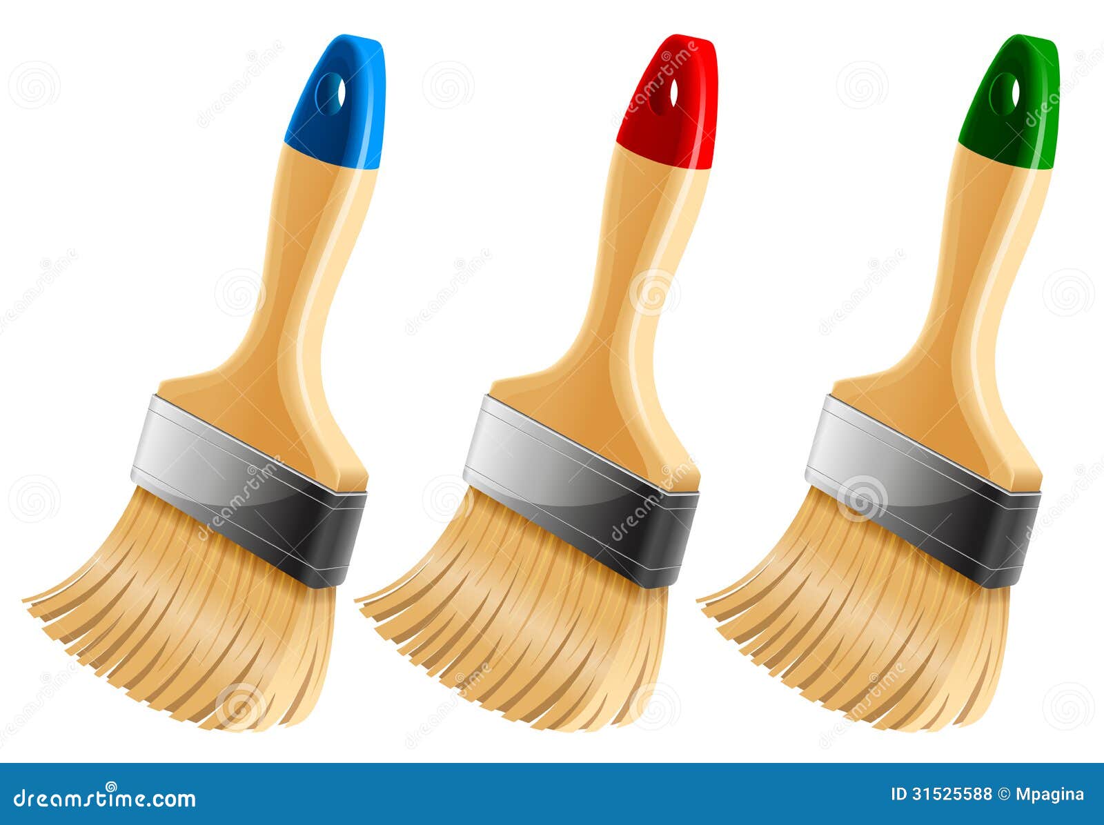 Brochas ilustración del vector. Ilustración de arte, icono - 31525588